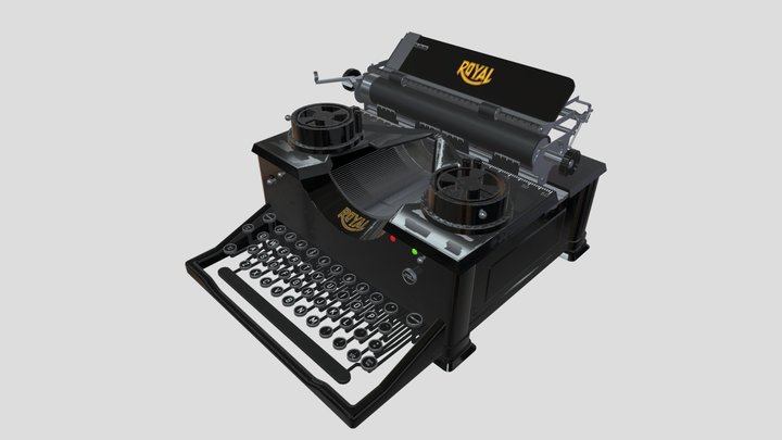 Typewriter 3D models - Sketchfab