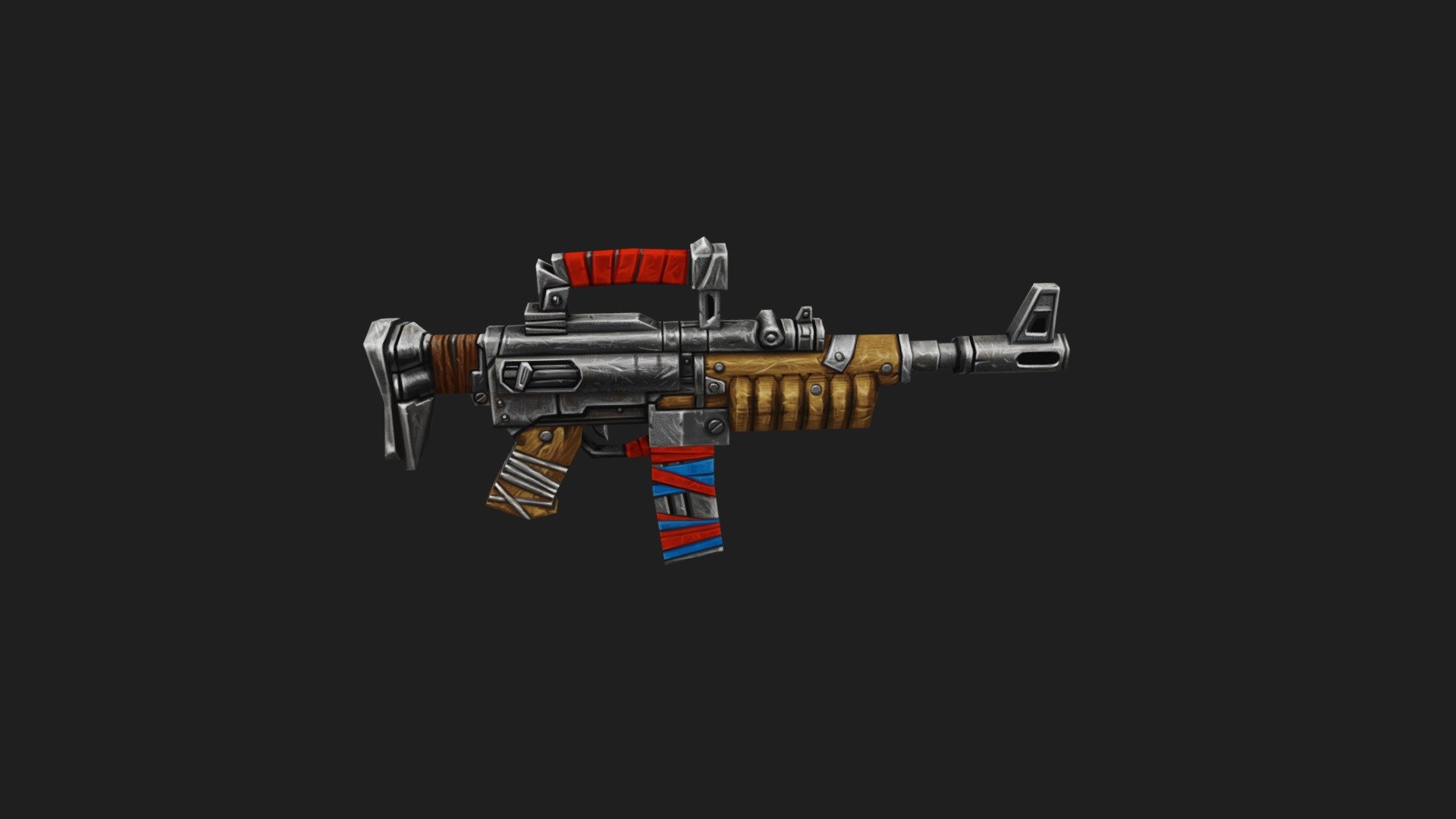 Automatic Gun 05 - 3D model by CC (@ccsf) [dbdd971] - Sketchfab