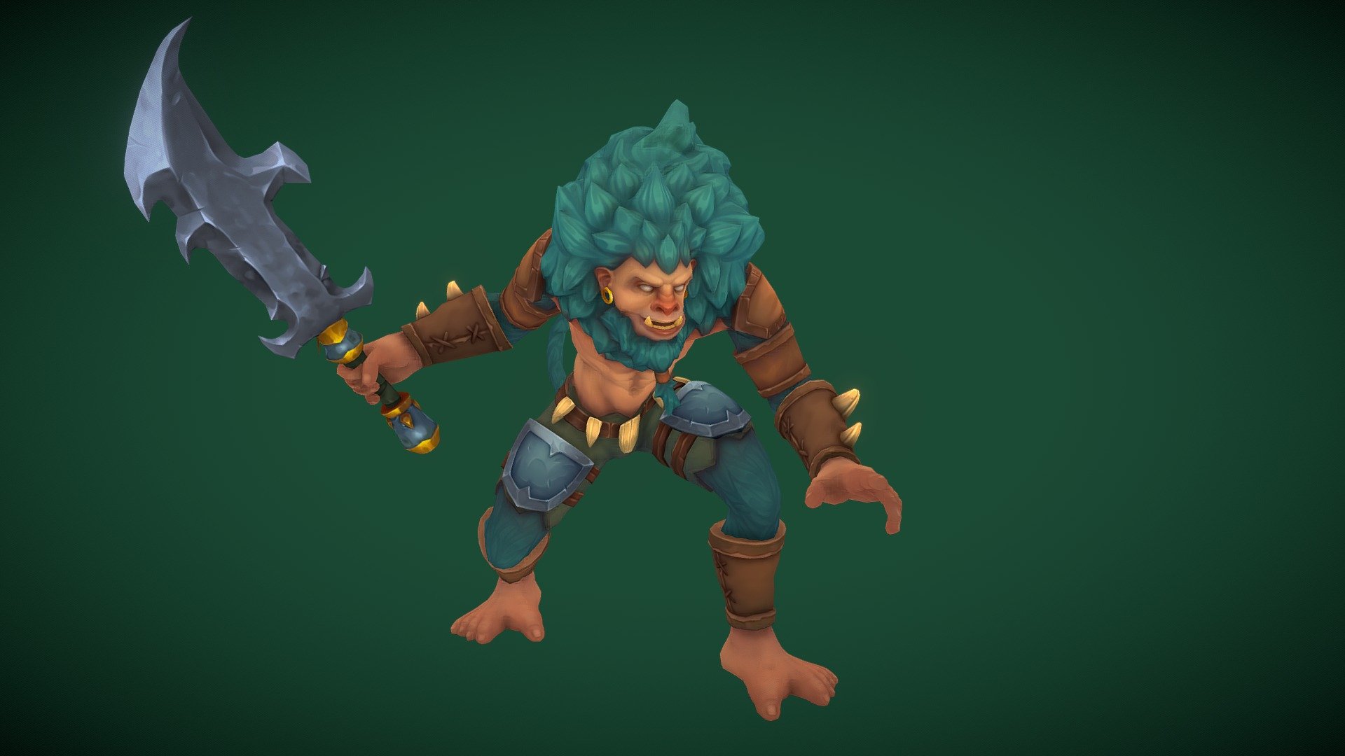 Stylized Monkey Warrior - 3D model by N-hance Studio (@Malice6731 ...