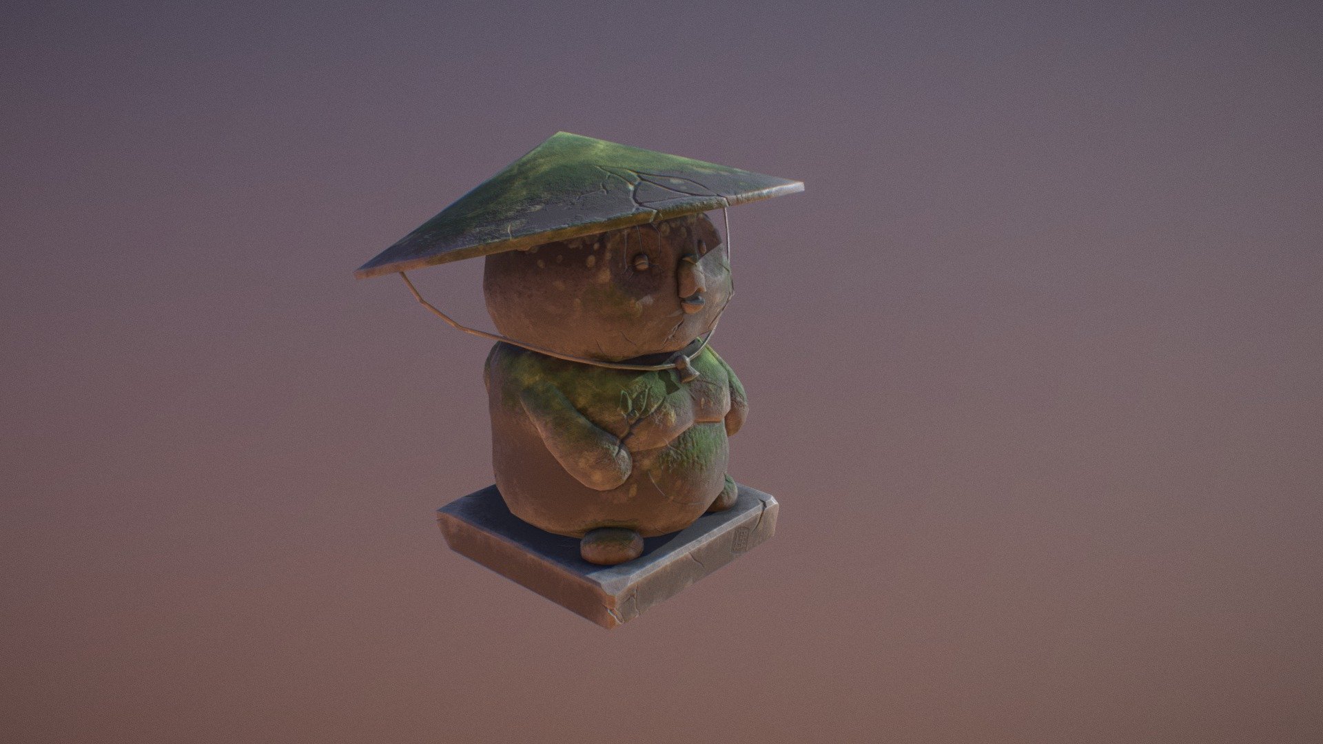 Statue Tanuki - Download Free 3D model by Sonkiam [dbe0fb6] - Sketchfab