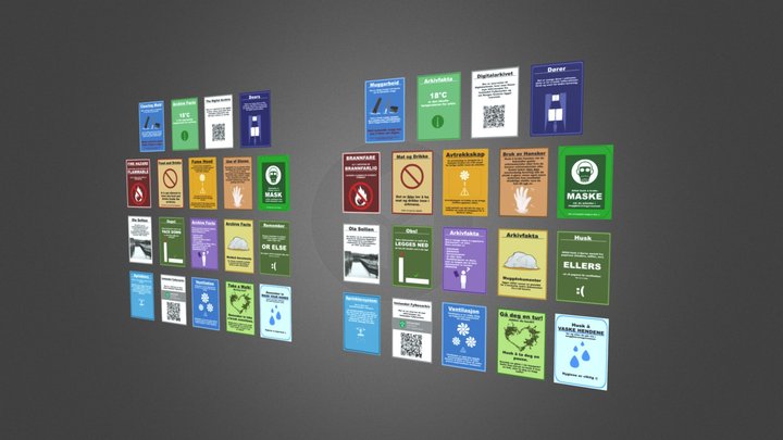 Posters 3D models - Sketchfab