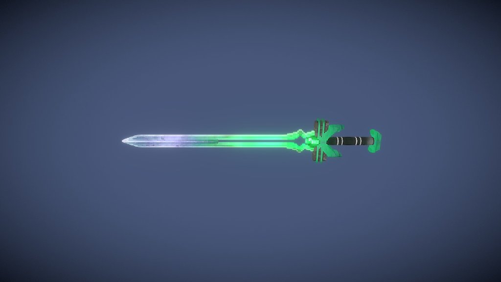 Emerald Sword - variation 3 - 3D model by Blasphemy.xe [dbe3696 ...