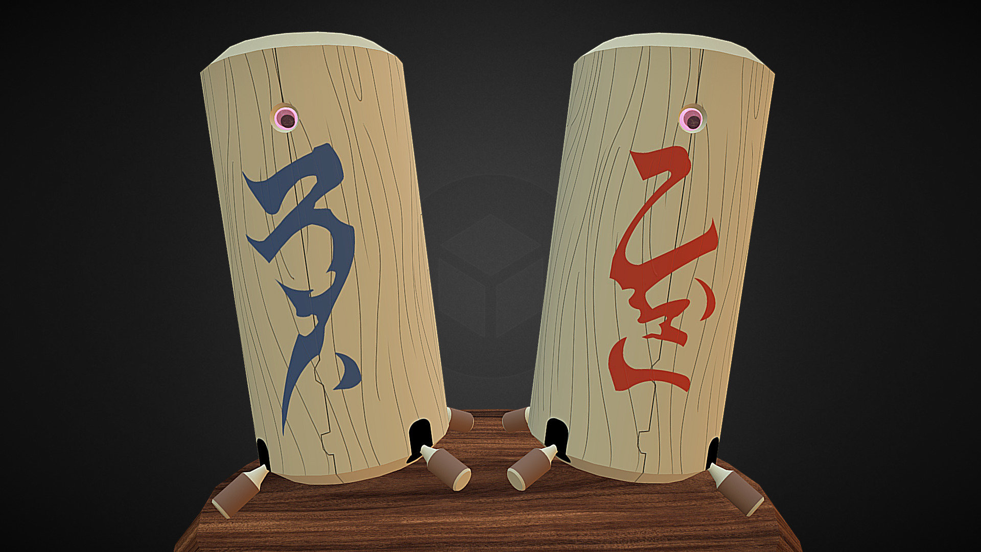 Azaka and Kamidake (Tenchi Muyo) - Download Free 3D model by ...