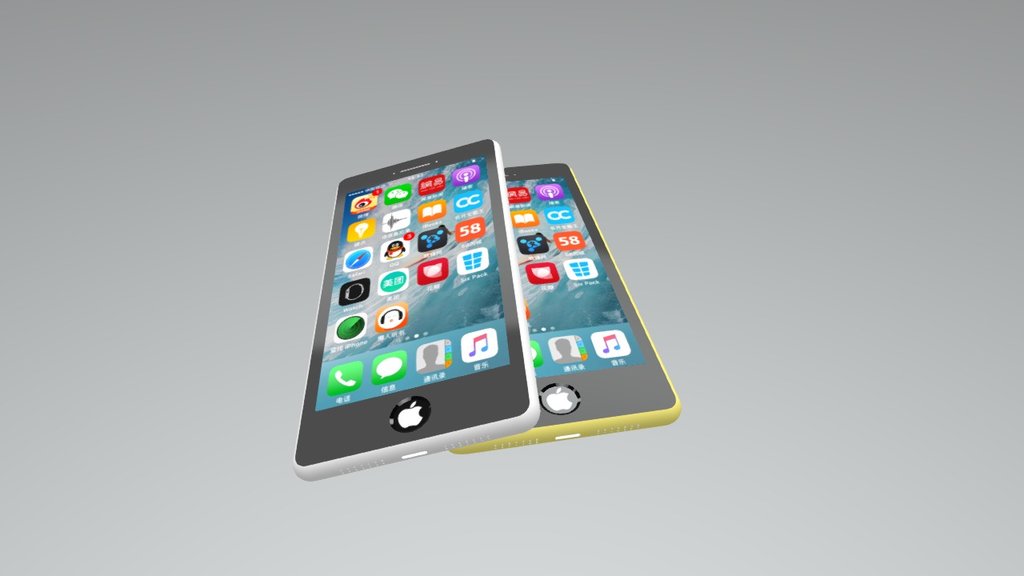 iphone model - 3D model by xiaofu [dbe4ddb] - Sketchfab