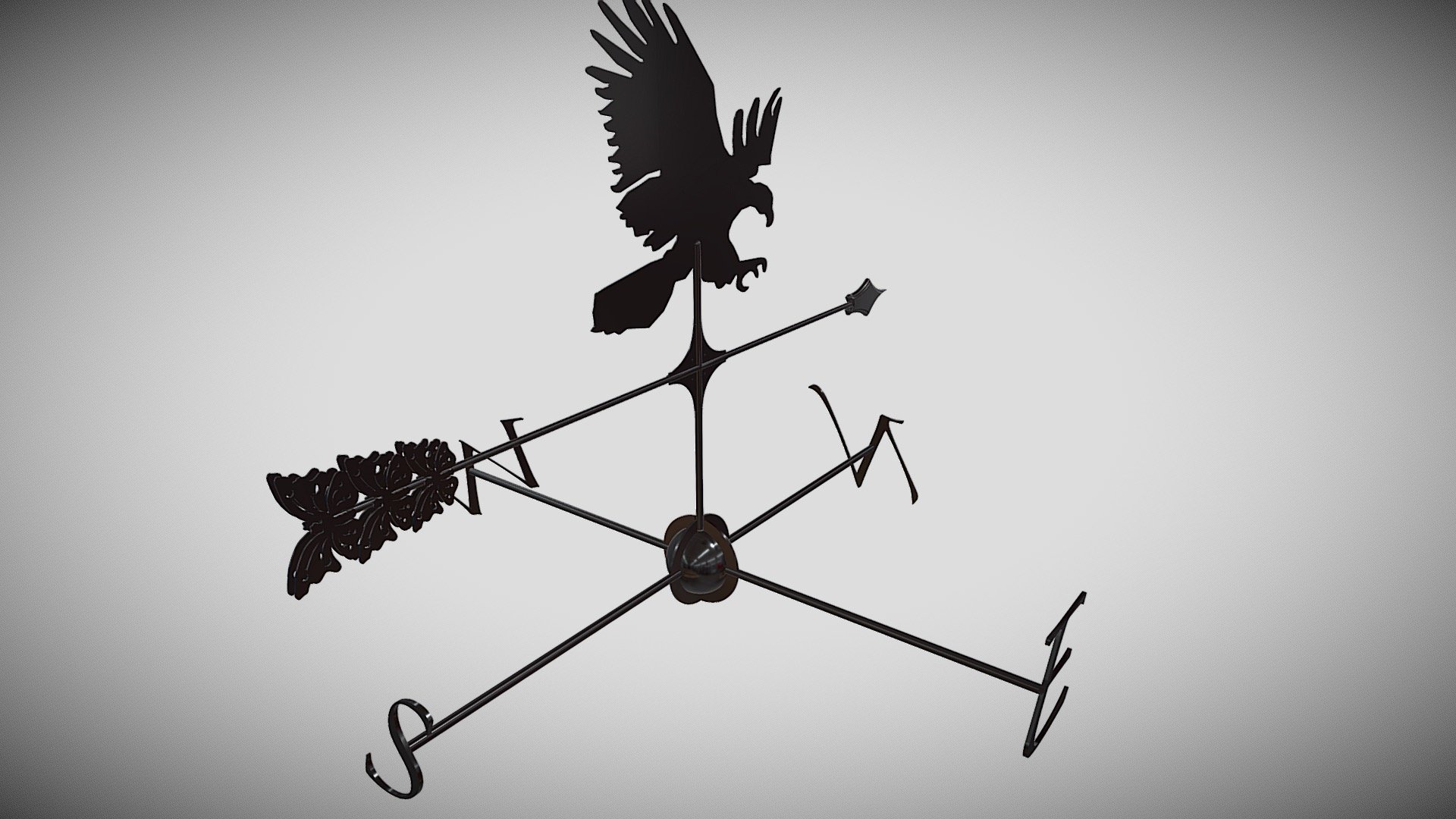 wind vane - 3D model by Larryprossi [dbe5a27] - Sketchfab