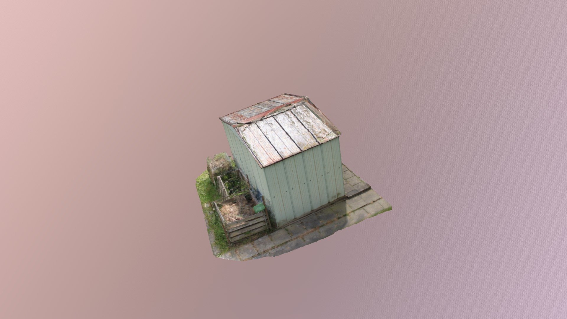 Garden storage - 3D model by clatronic [dbe6c25] - Sketchfab