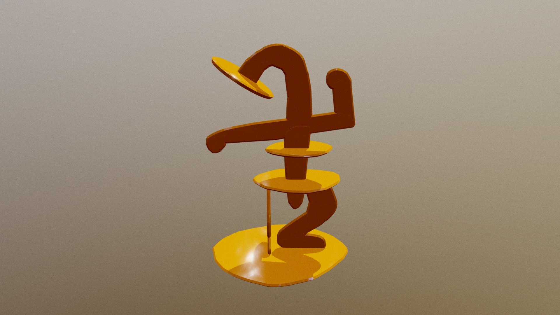 Julia by Keith Haring - 3D model by Topher Sipes (@TopherSipes ...
