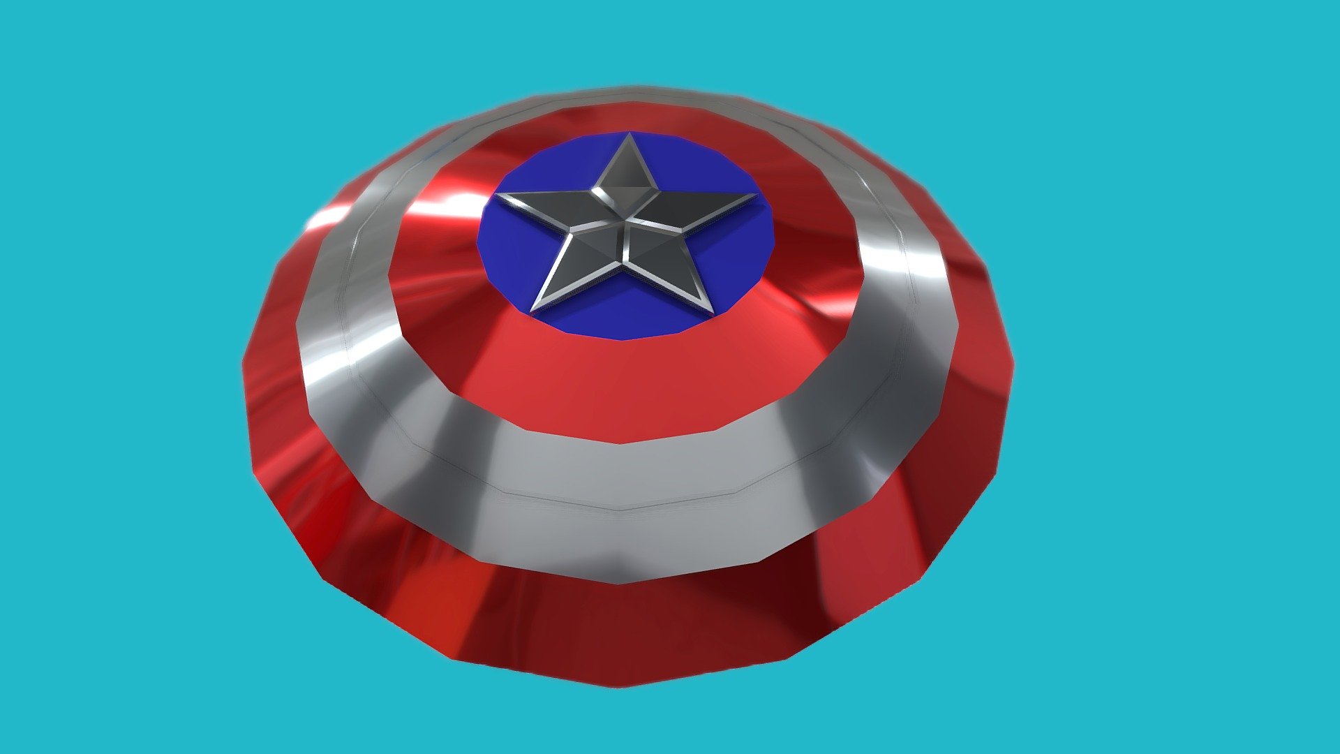 Captain America Shield - 3D model by Helyx Silveira (@helyxsilveira ...