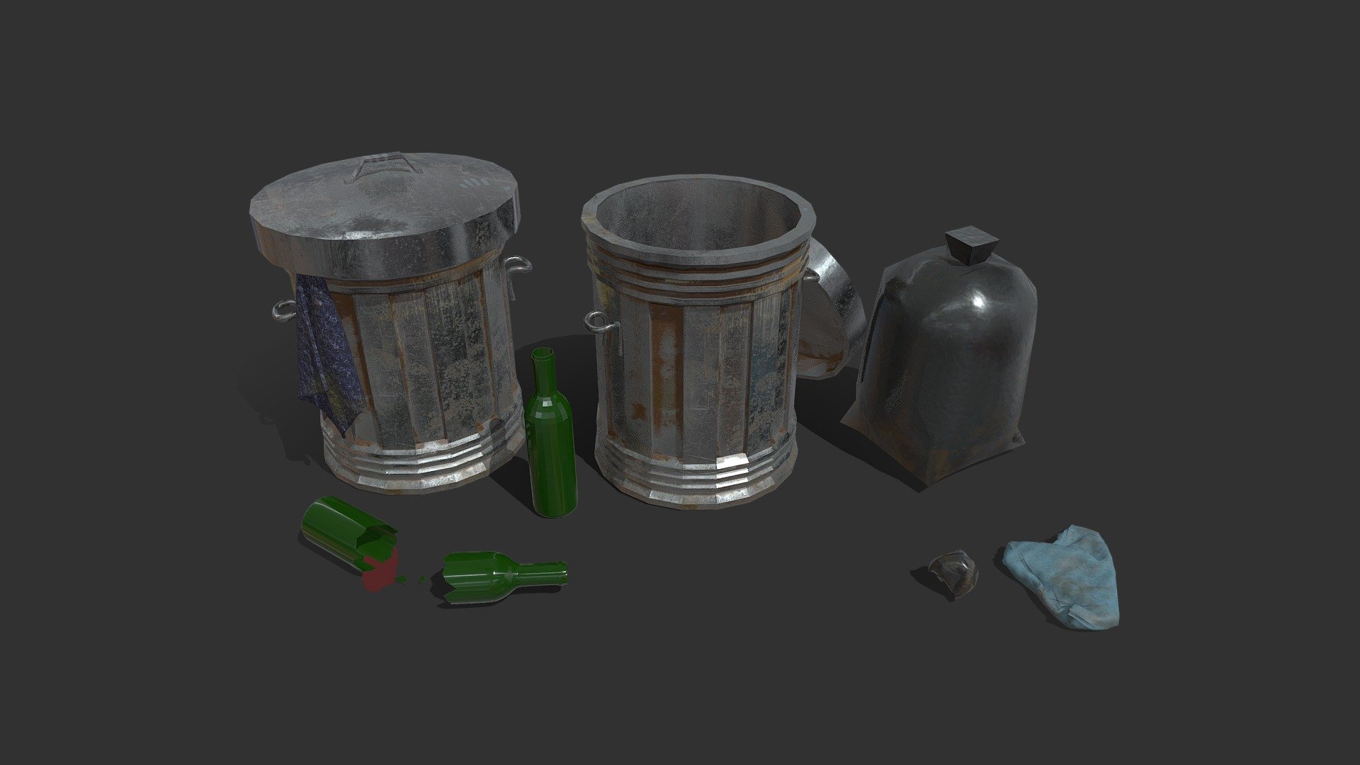 Trash - 3D model by Mag.C [dbee061] - Sketchfab