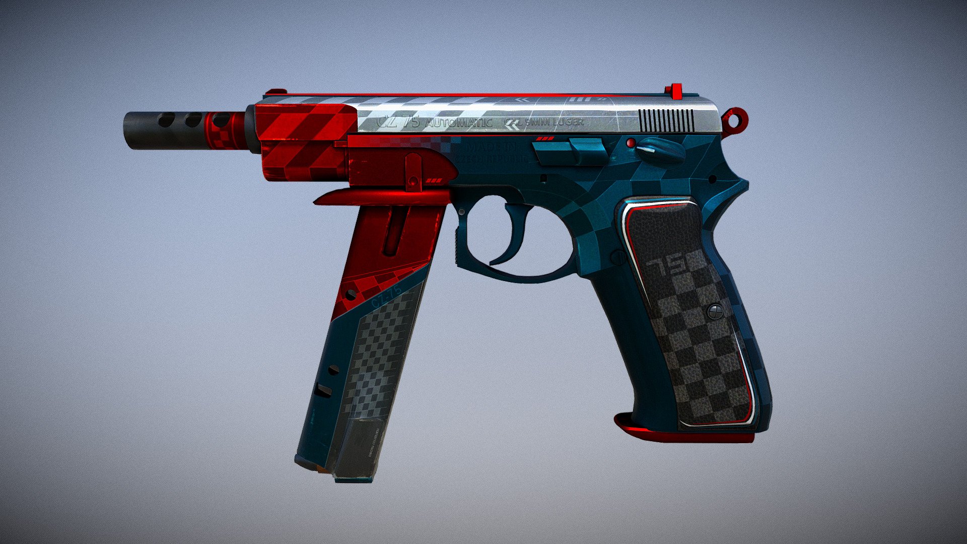 CZ75 | Circuit - 3D model by nextgenz [dbef7ab] - Sketchfab