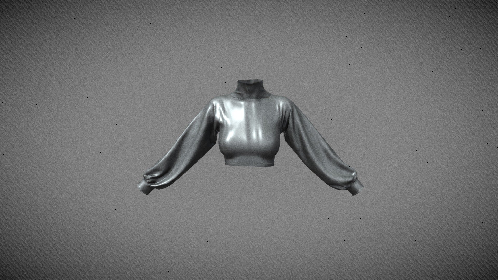 Satin Grey Blouse Semi Low Poly Mesh - Download Free 3D model by EUTHA ...