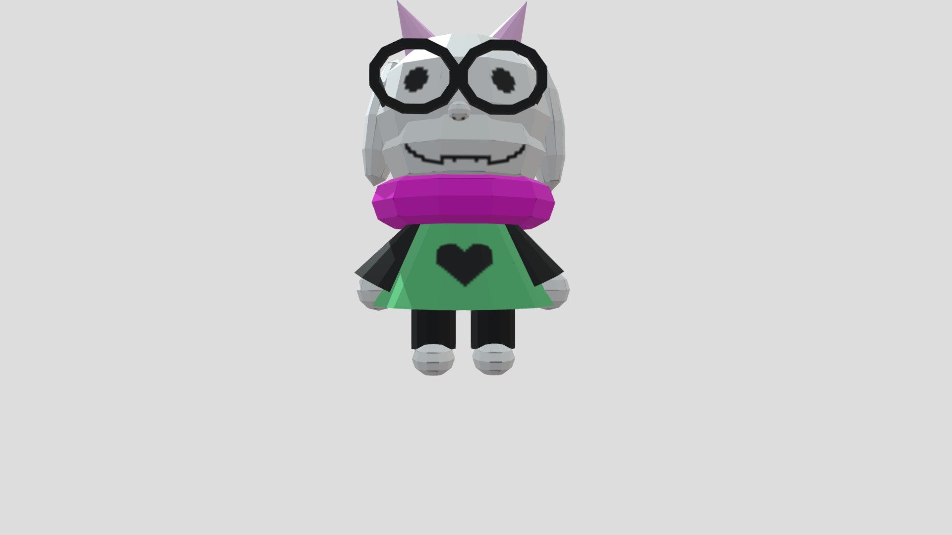 ральзей (DELTARUNE) - 3D model by ARTUR MIX (@sahar9230383) [dbf4b91 ...