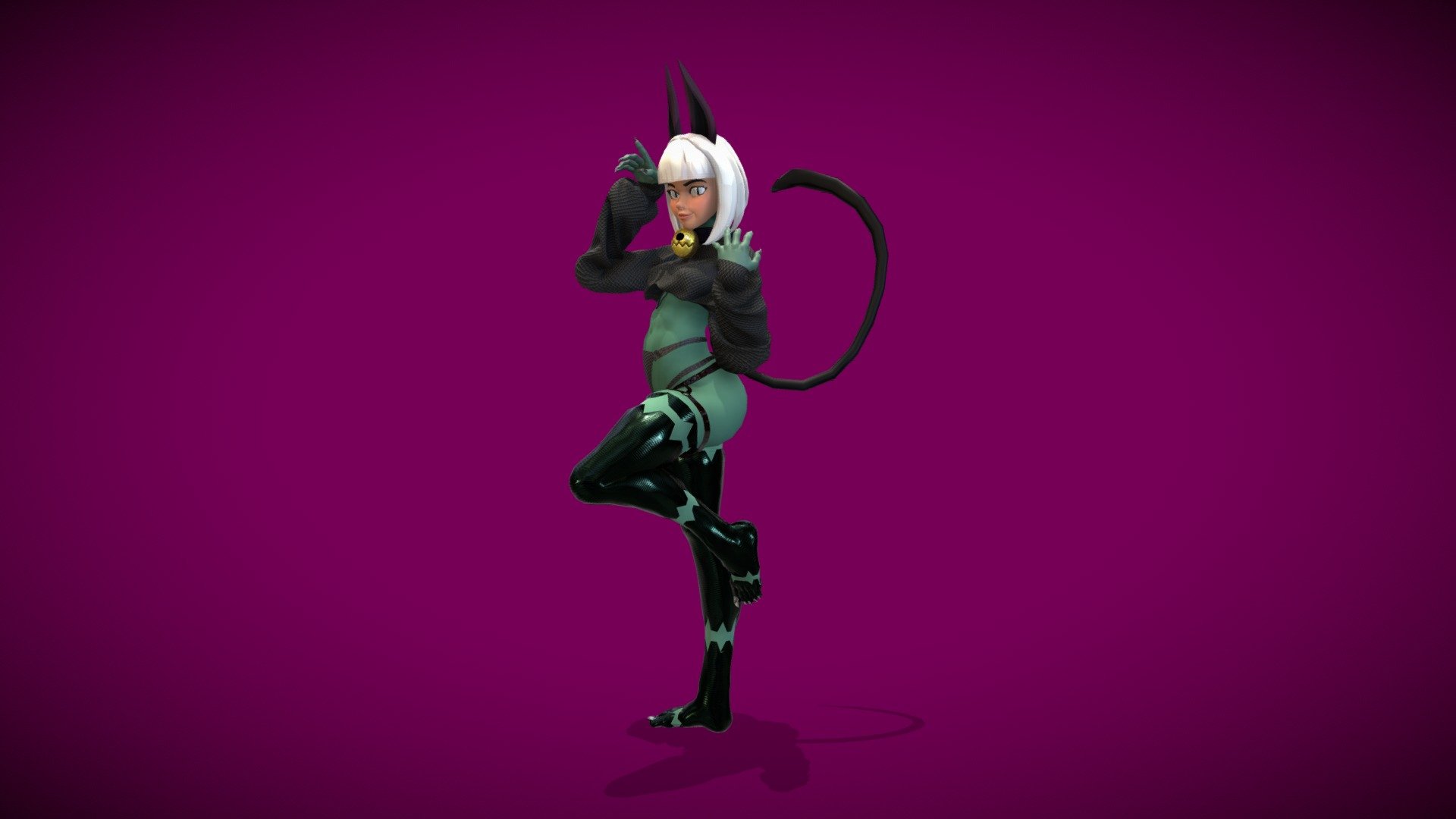 Cat 3d Model By Castte [dbf6f4a] Sketchfab