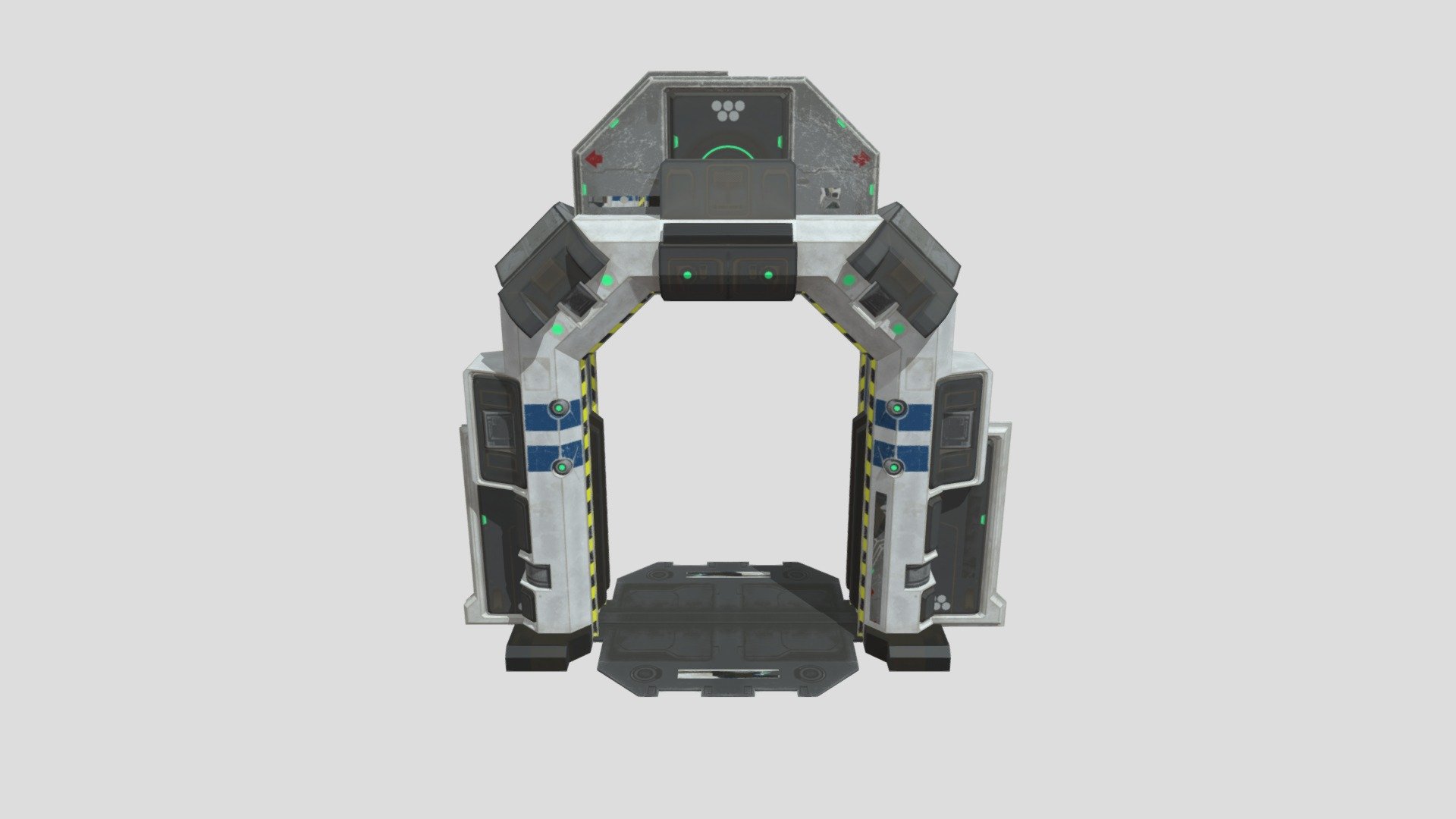 SciFi Door Loop - Door Close Normal - 3D model by jjneeley [dbf6fc4 ...