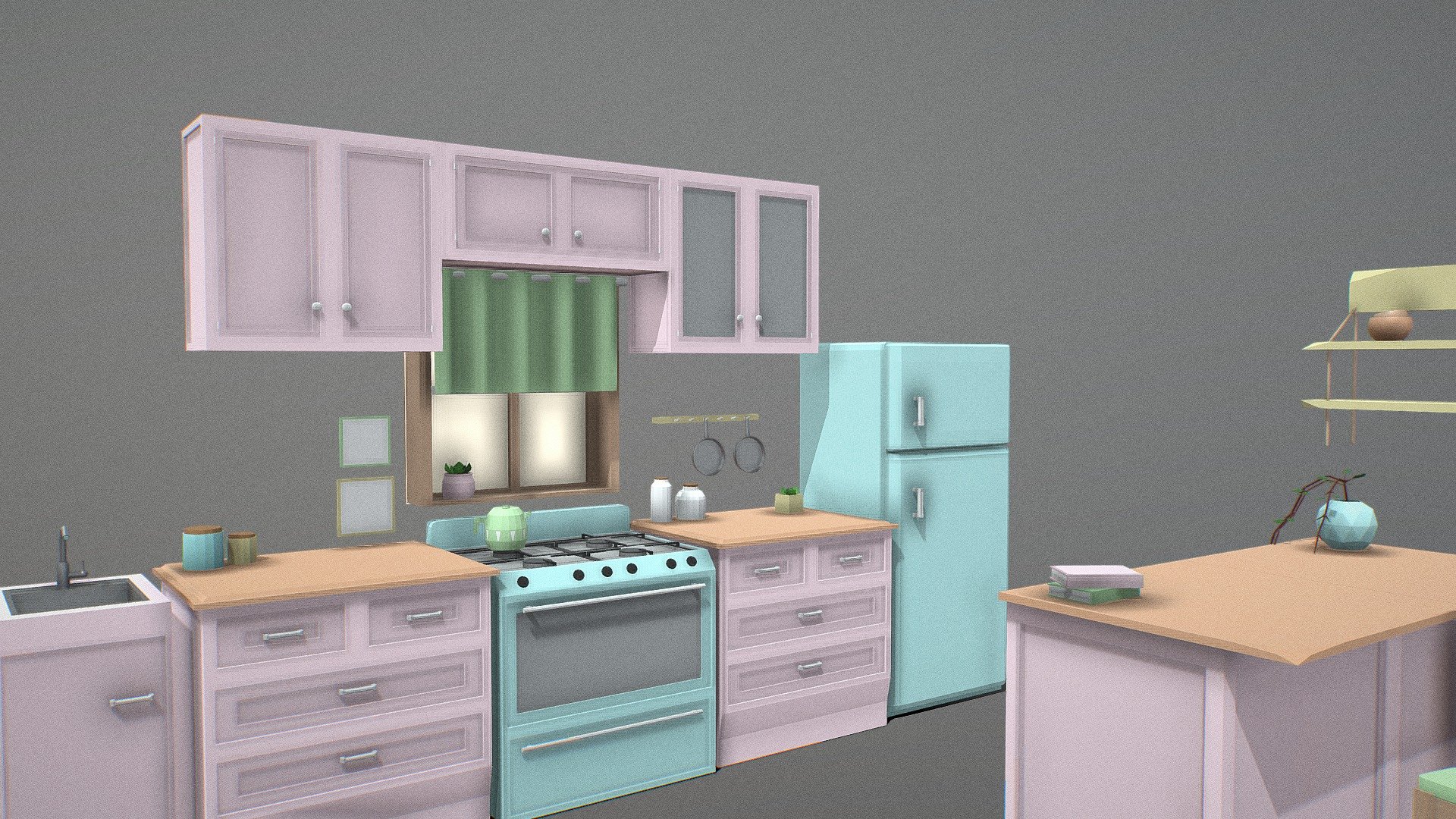 Kitchen Stuff - Buy Royalty Free 3D model by K1tsune (@ReyaQT) [dbf96f9 ...