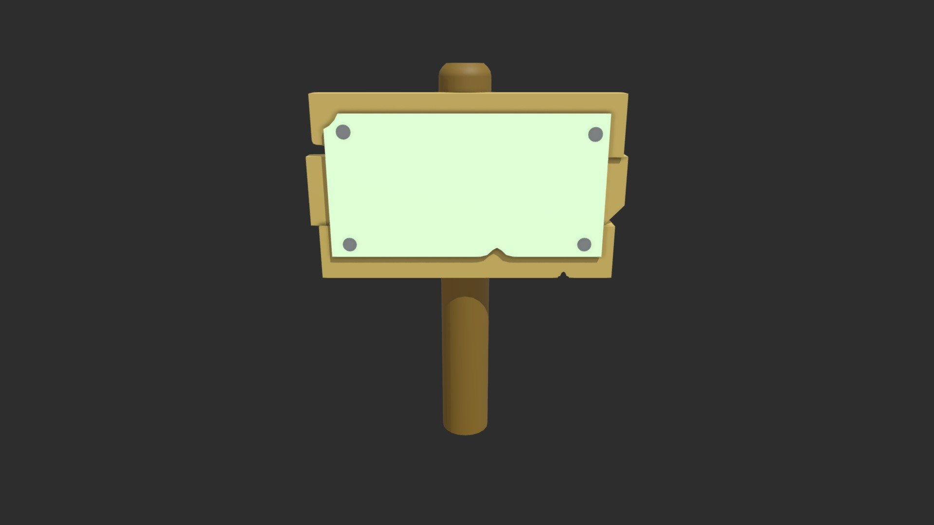 Sign Post - Download Free 3D model by DeathRayXXVII [dbfa5dd] - Sketchfab