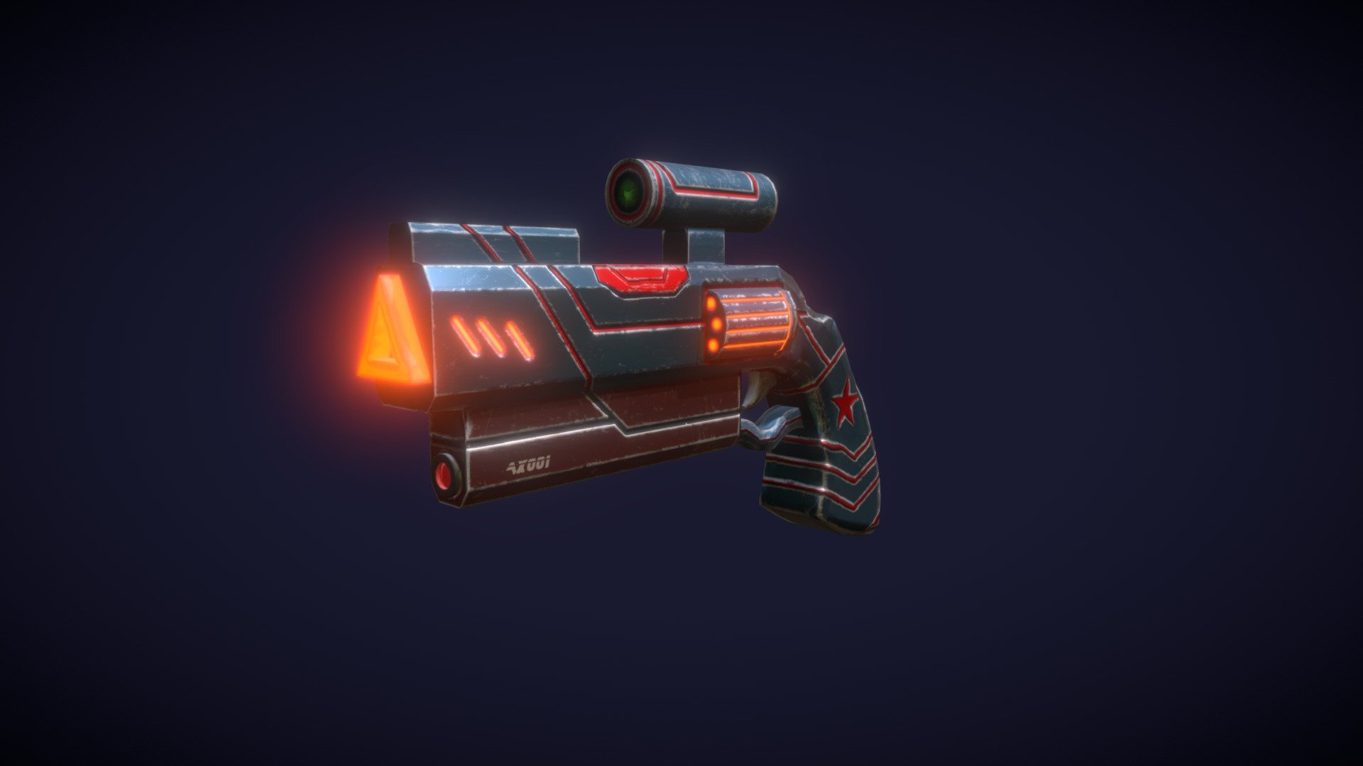 Scifi Gun (AX001) - Download Free 3D model by Sojib0127 [dbfeae1 ...