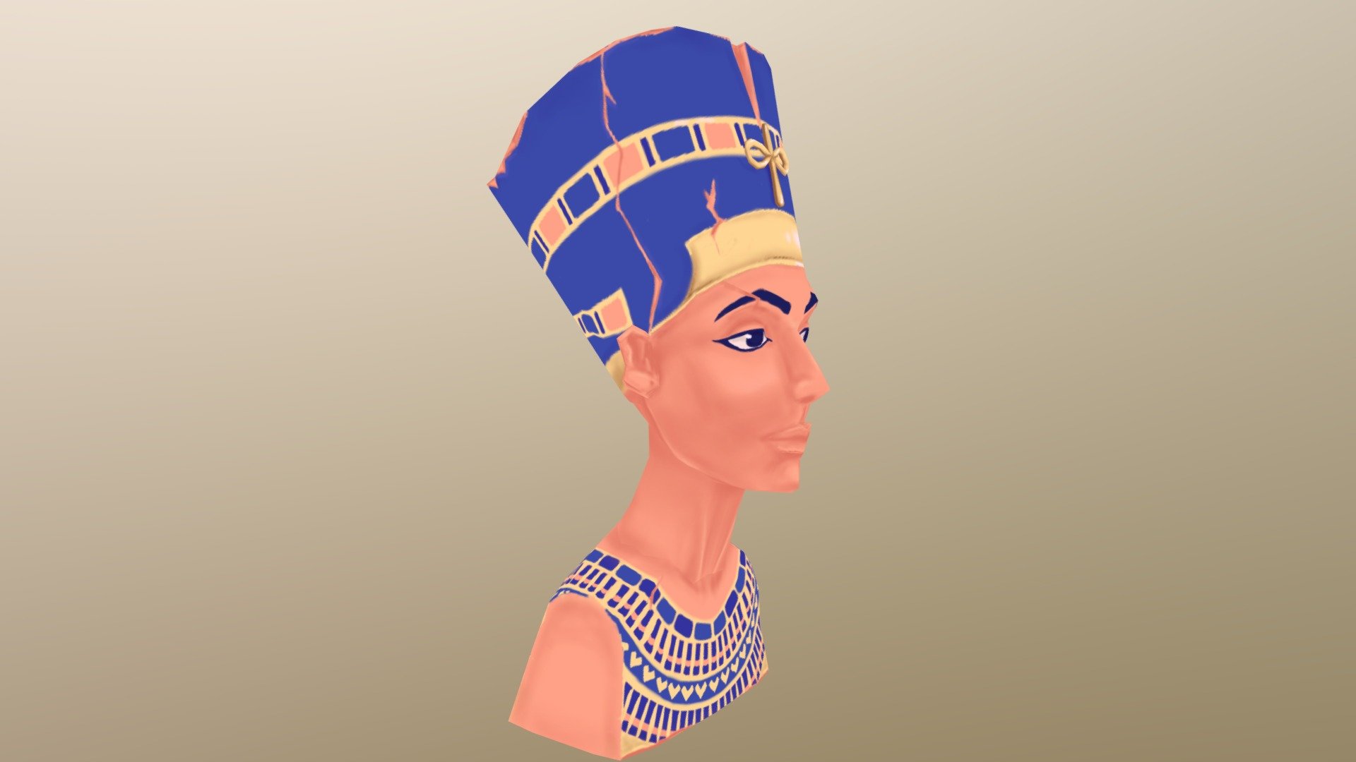 Nefertiti - 3D model by ElinaGrouse [dc00059] - Sketchfab
