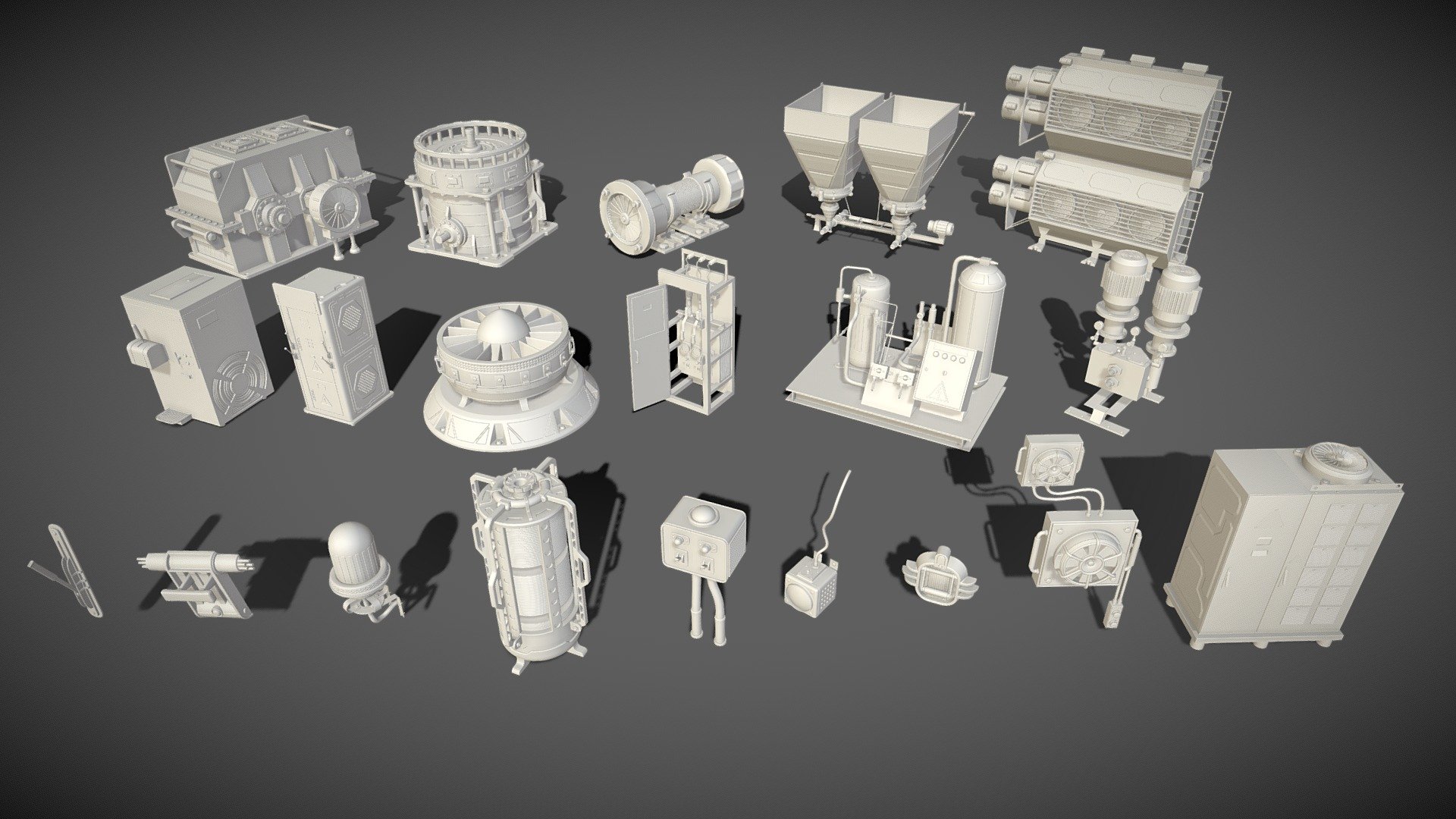 Factory Units 2 - 20 pieces - 3D model by 3d.armzep [dc0136c] - Sketchfab