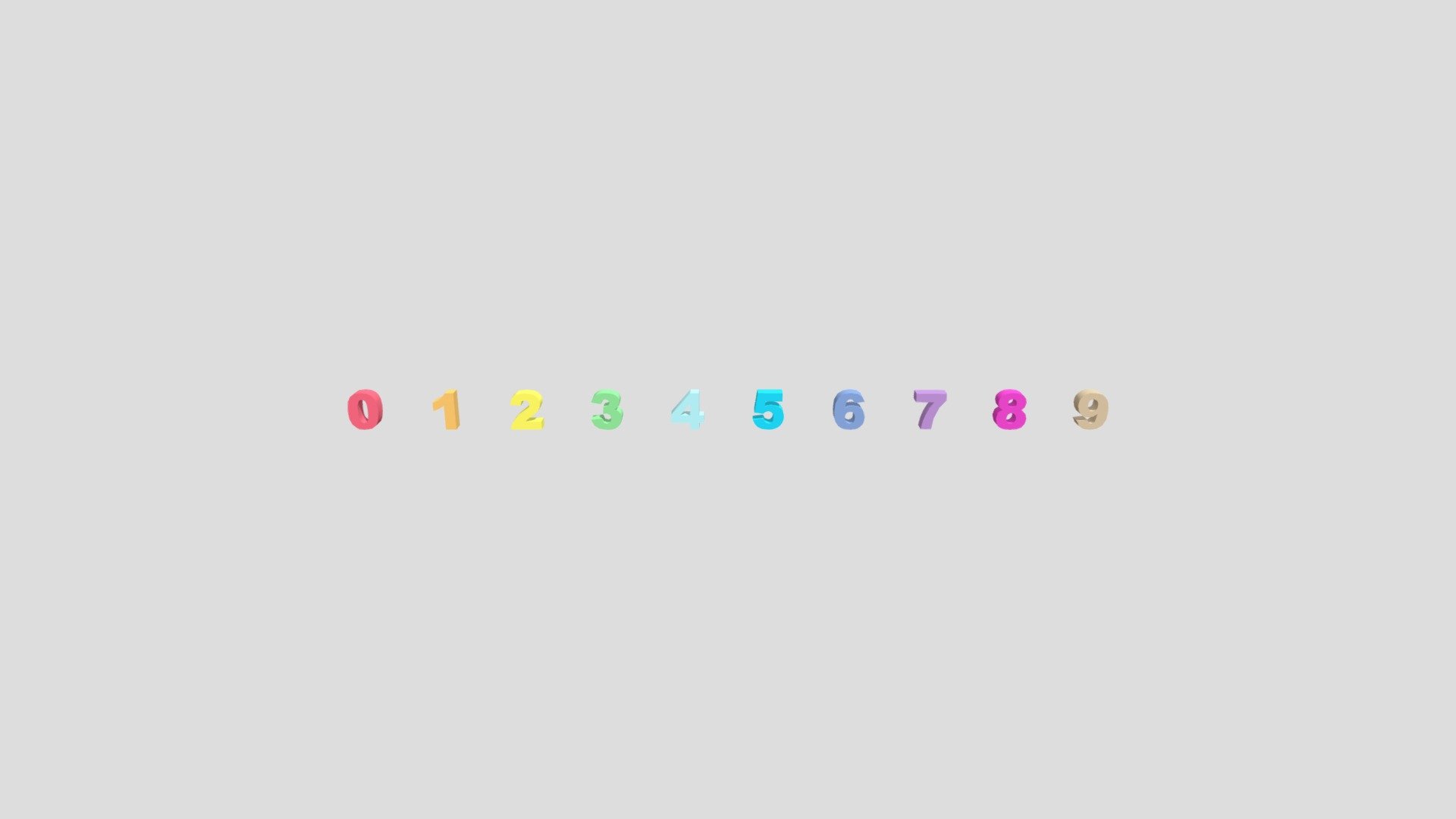 Numbers - Download Free 3D model by ...