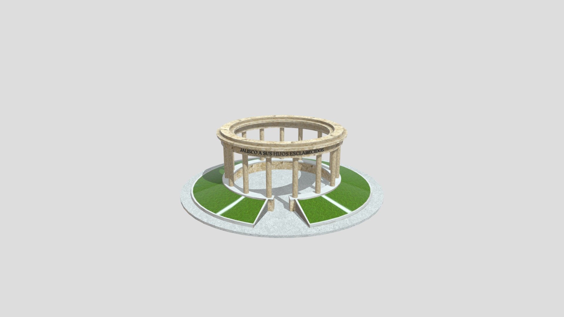 Rotonda - Download Free 3D model by Perla Pérez (@prpv26) [dc04fc4 ...