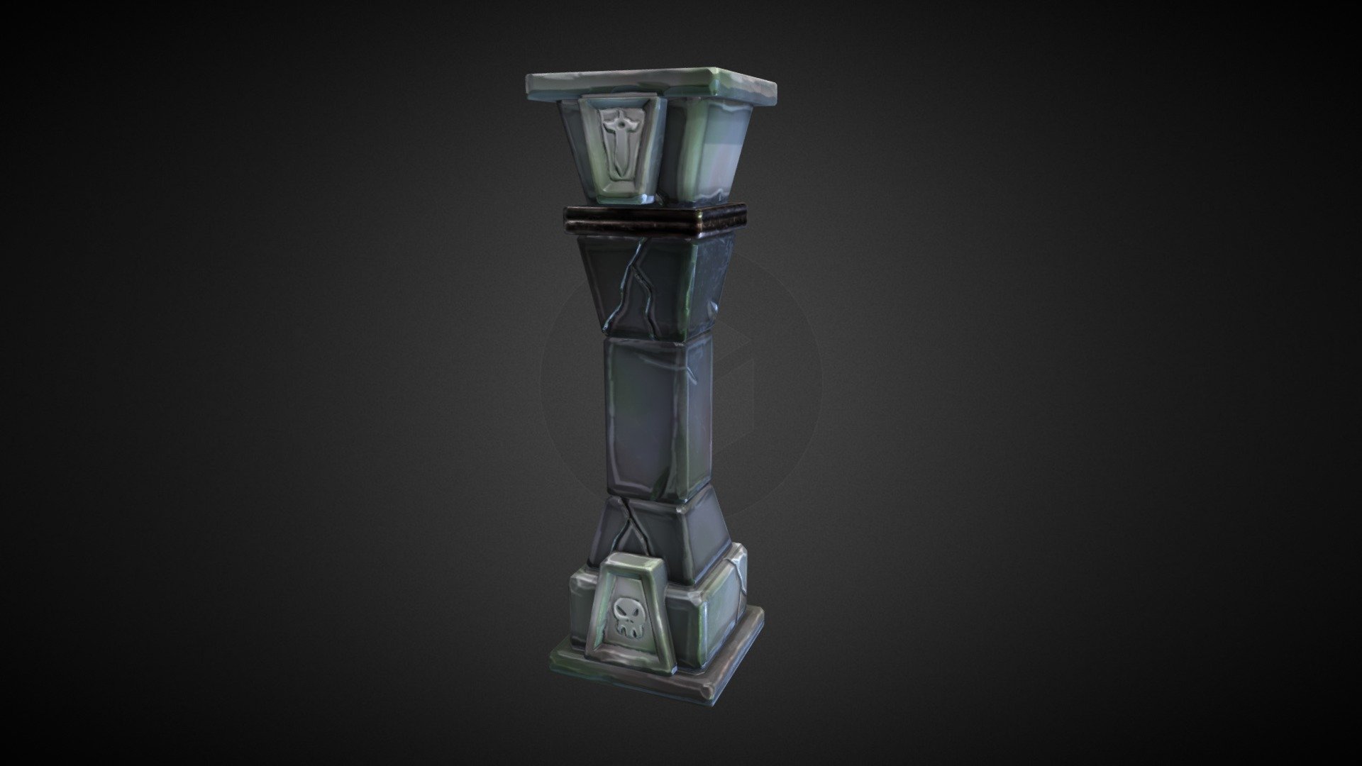 Dungeon Stylized Pillar - 3D model by Nokdef [dc05161] - Sketchfab