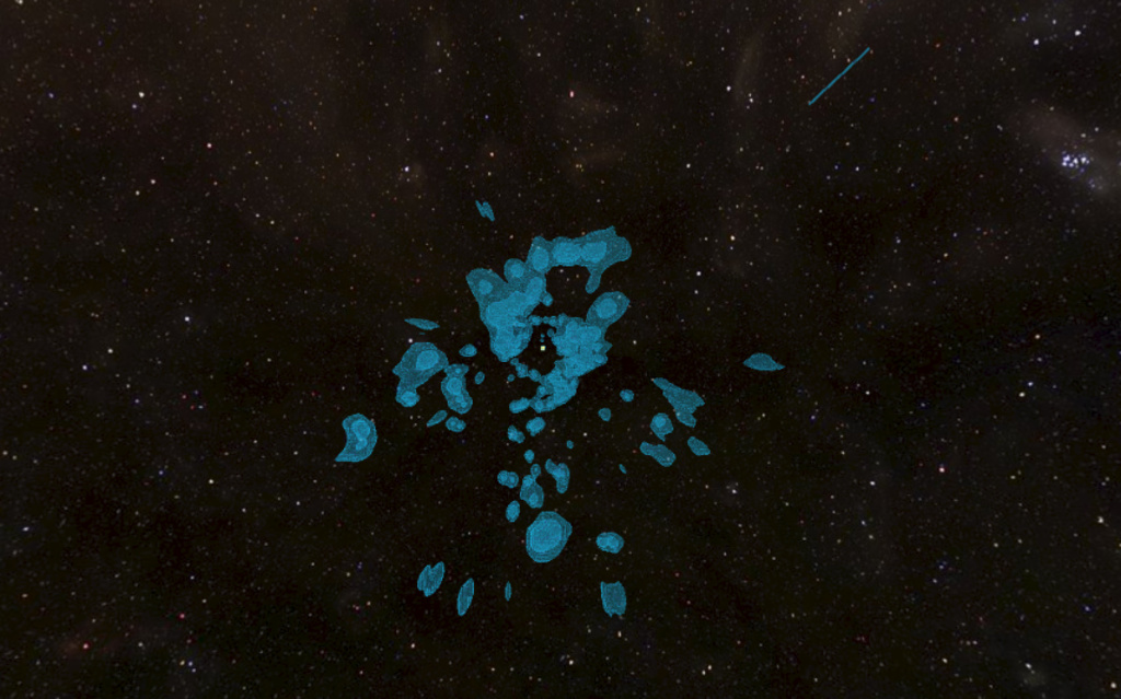 3D dust distribution with a scaled solar cube - 3D model by lucky ...
