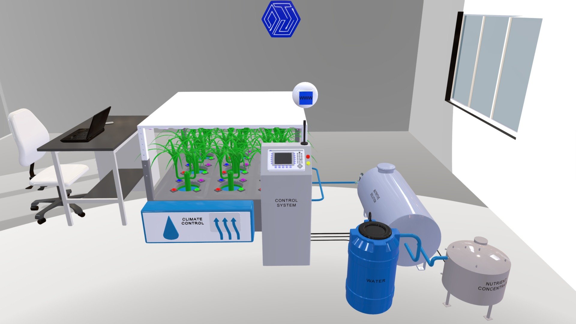 Hydroponic System - Download Free 3D model by DigitalTechnologyCenter ...