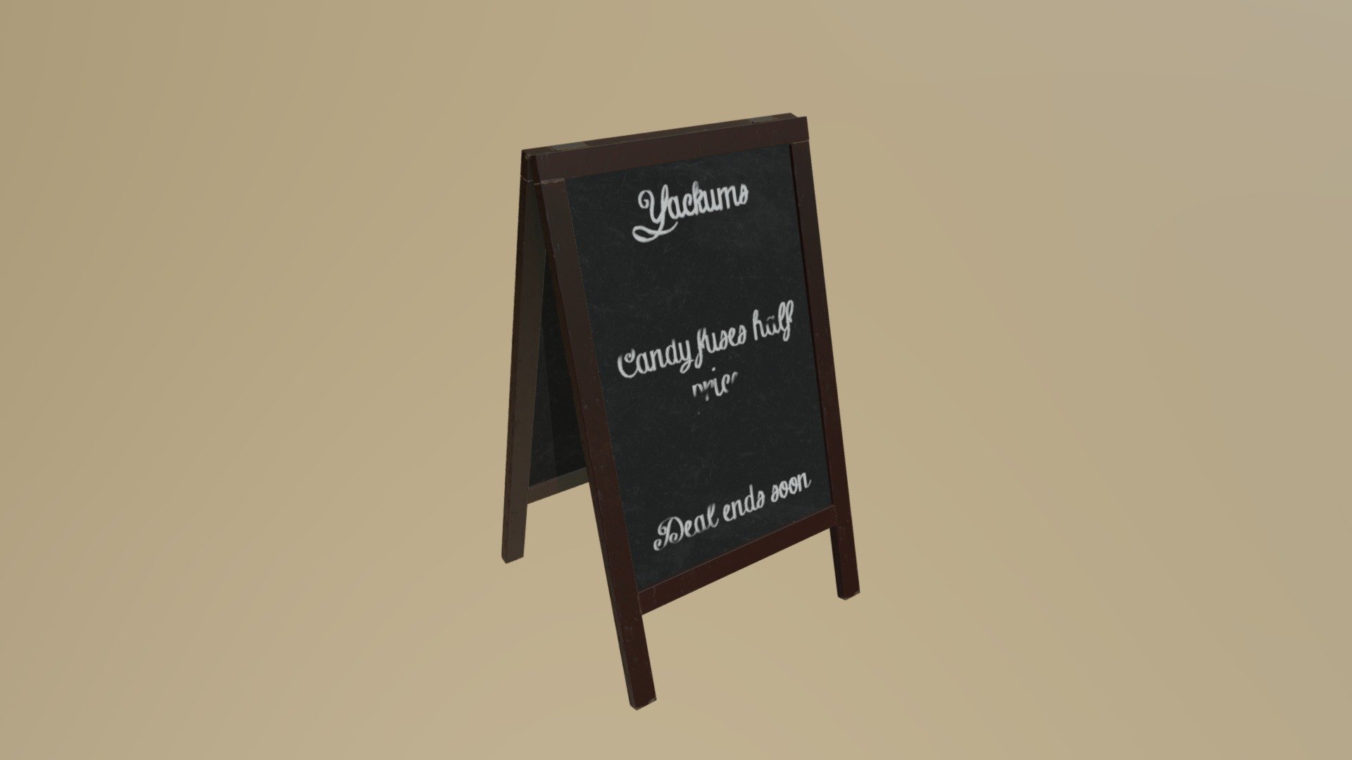 Folding_Sign - Download Free 3D model by Jshimield [dc09459] - Sketchfab