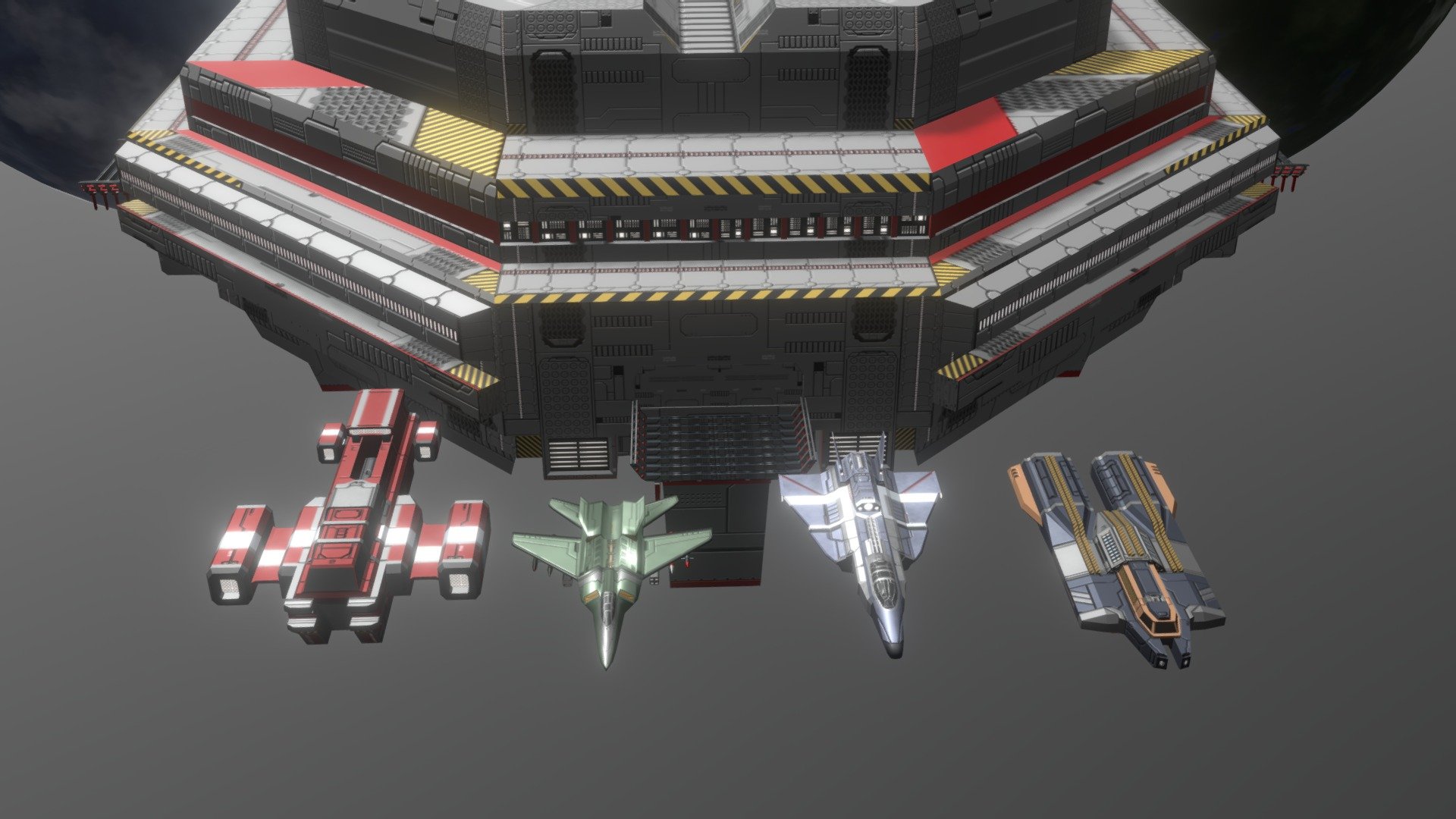 Starship Pack1 - Buy Royalty Free 3D model by I.V.S. Art (@ivsart ...