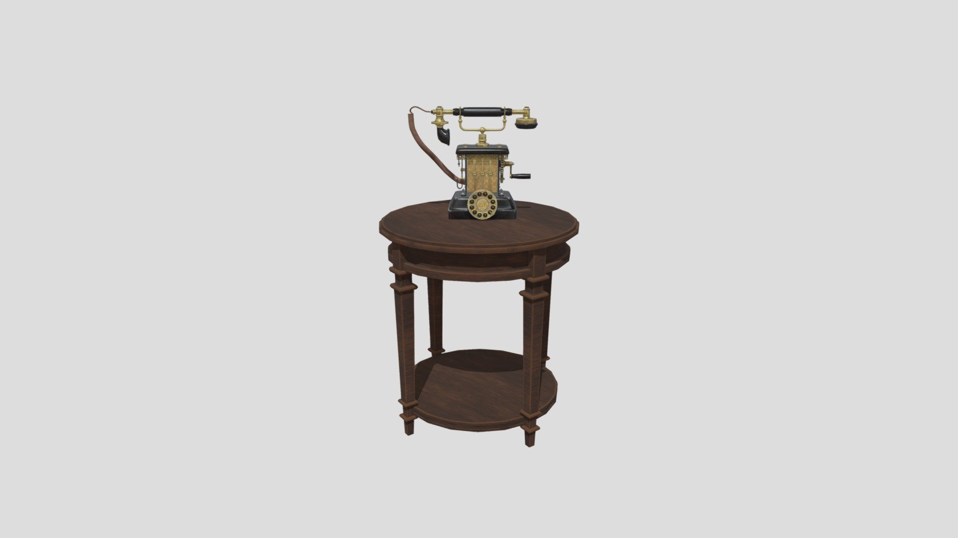 1923 King classic metal retro Antique phone - 3D model by jdellinger98 ...