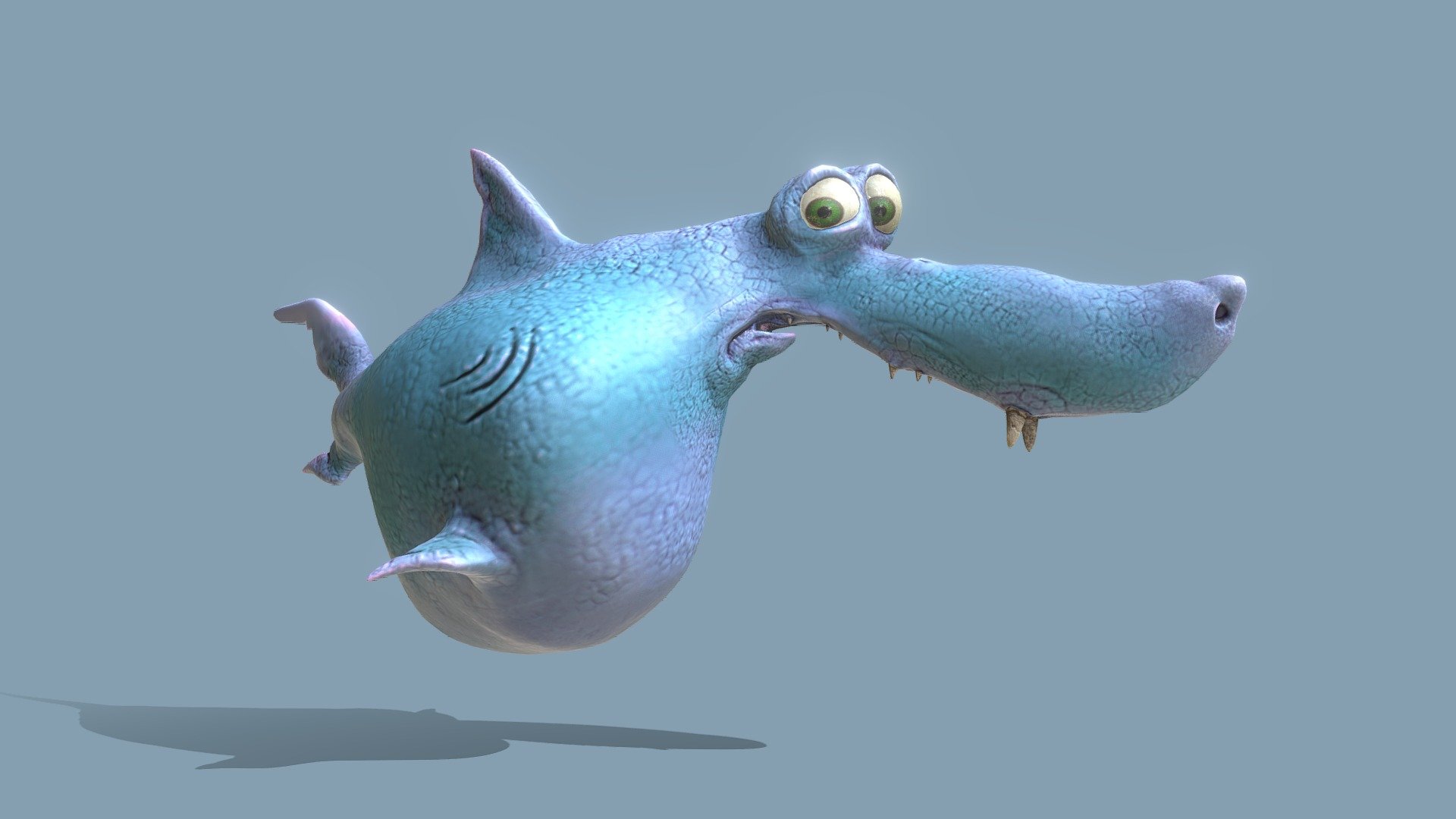 Martin - Brave shark (Animated) - 3D model by ryabovictor [dc113d0 ...