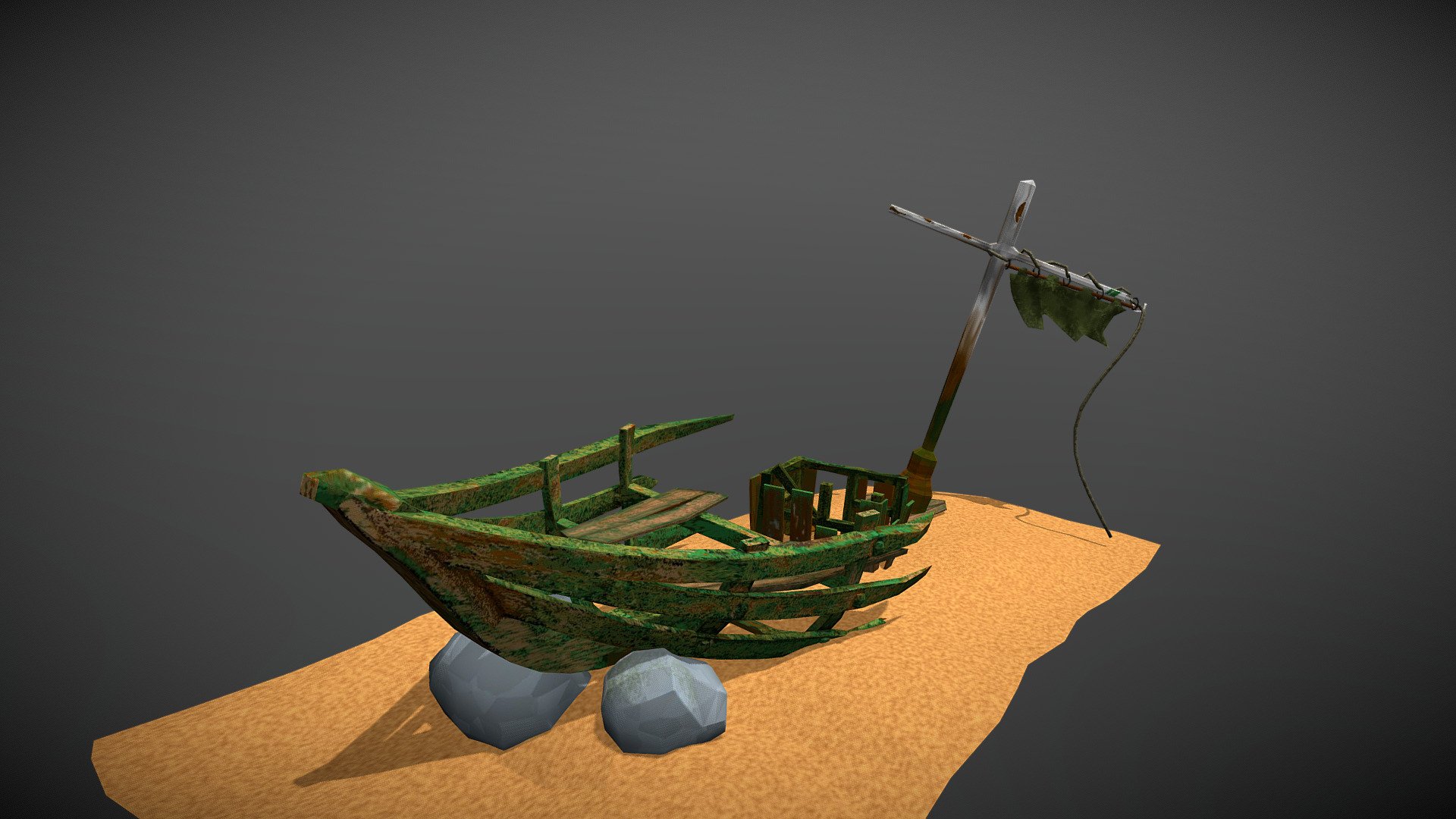 shipwreck low poly - Download Free 3D model by compost the second (@compostthesecond) [dc14bf7 ...