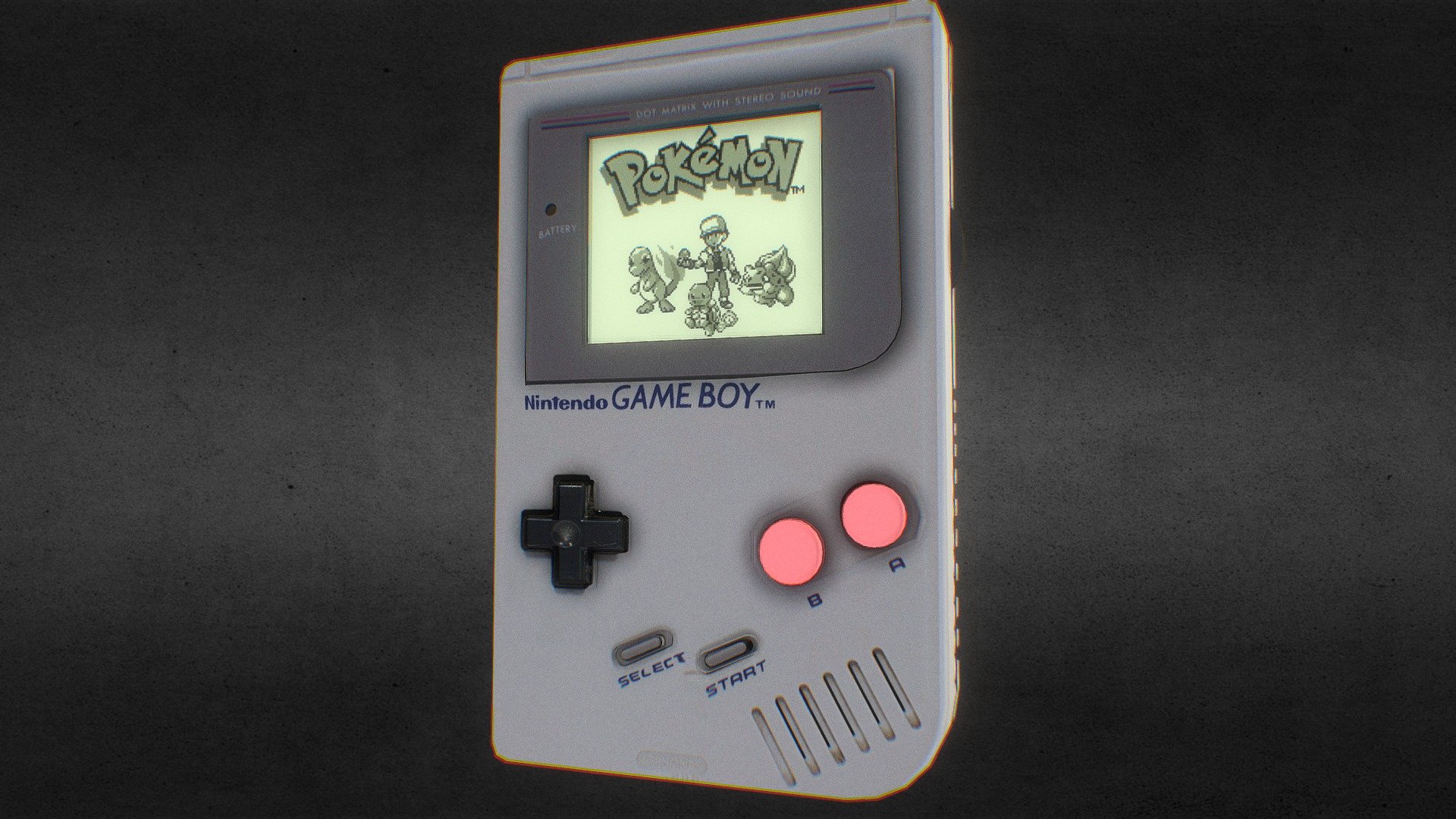 Original Gameboy - 3D model by bloomingclara [dc1682b] - Sketchfab