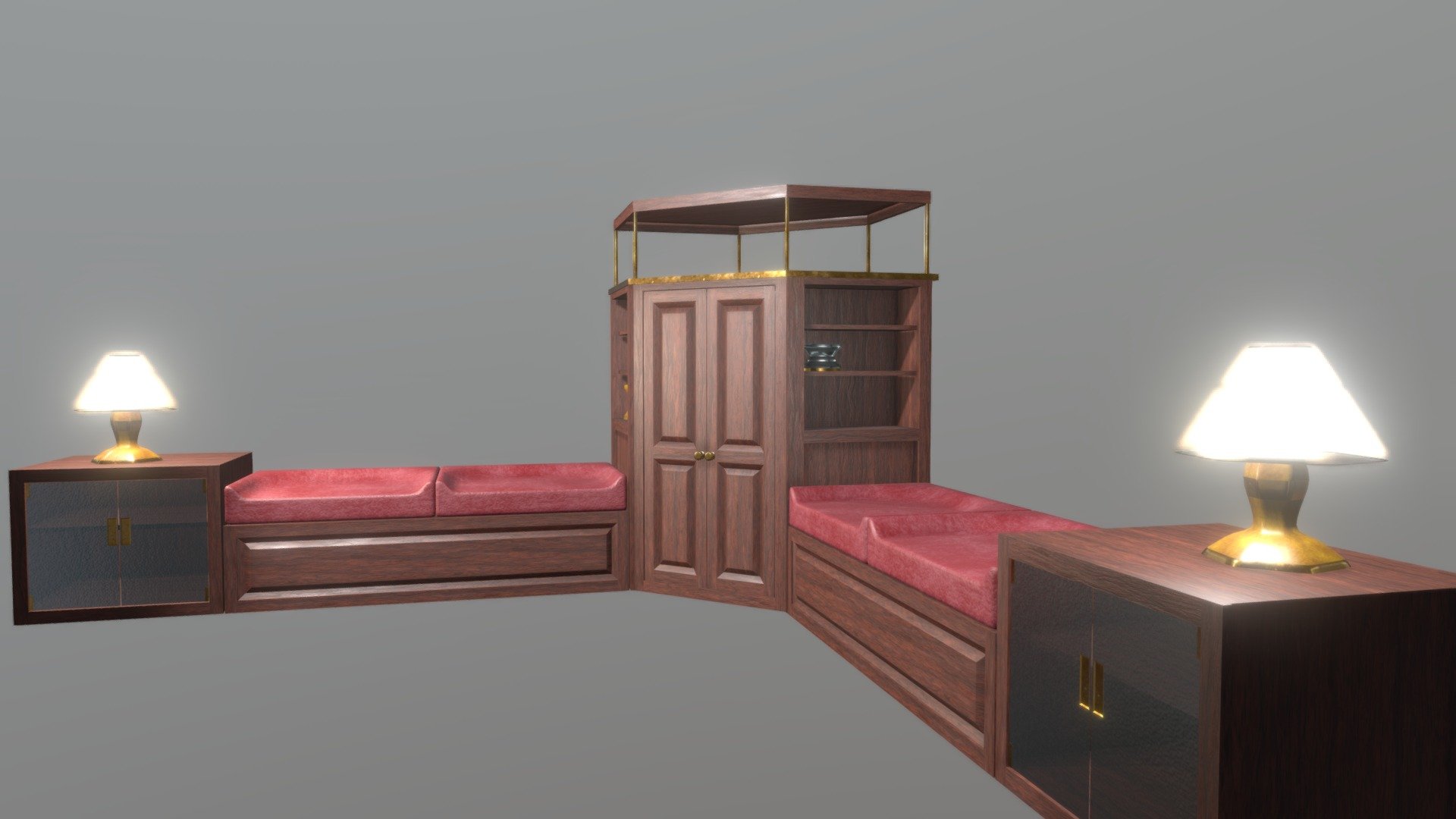 Corner Furniture Set - Download Free 3D model by jimbogies [dc17647 ...