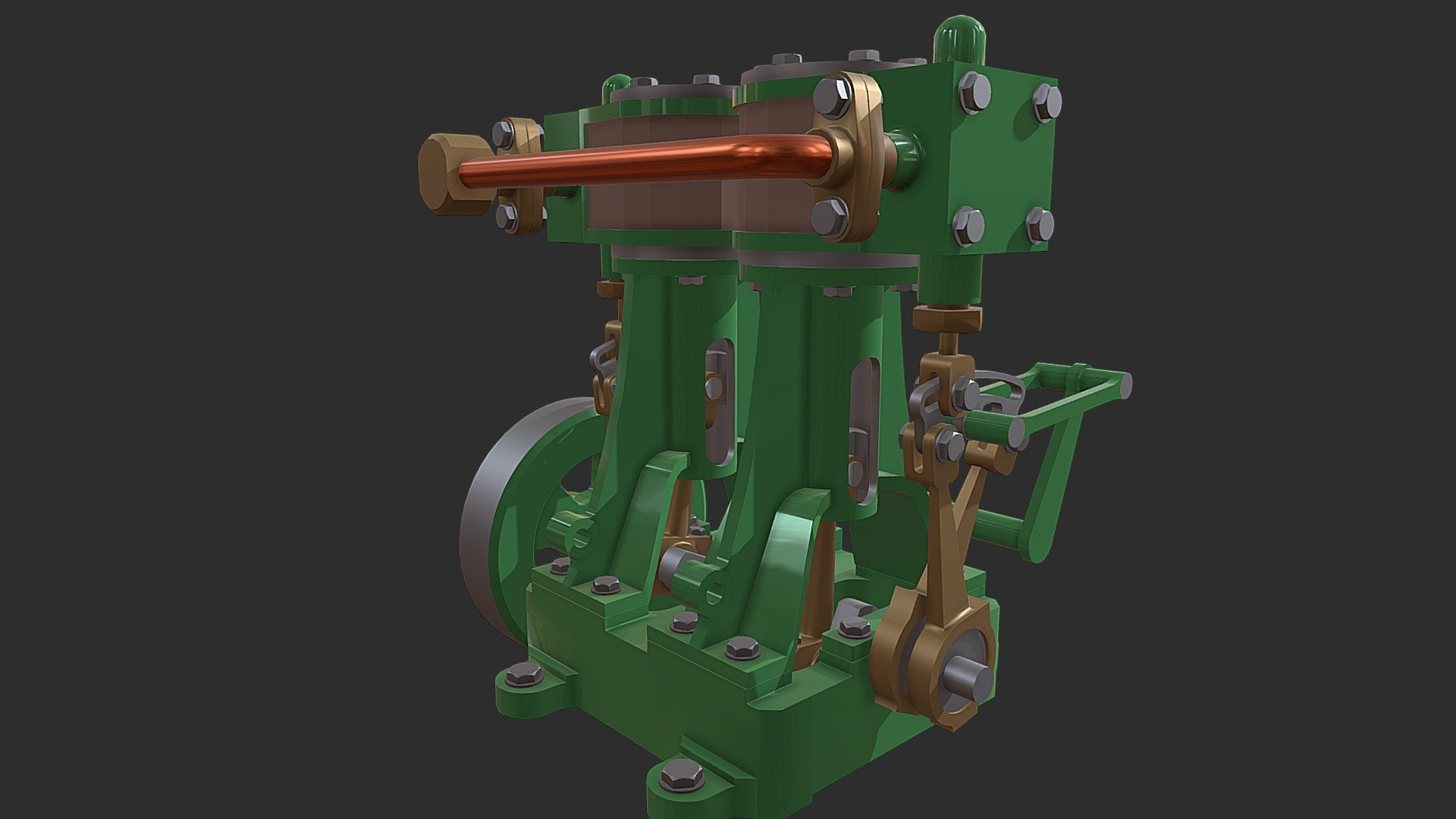 Steam Engine - Download Free 3D model by Robert Crosby (@robmcrosby ...