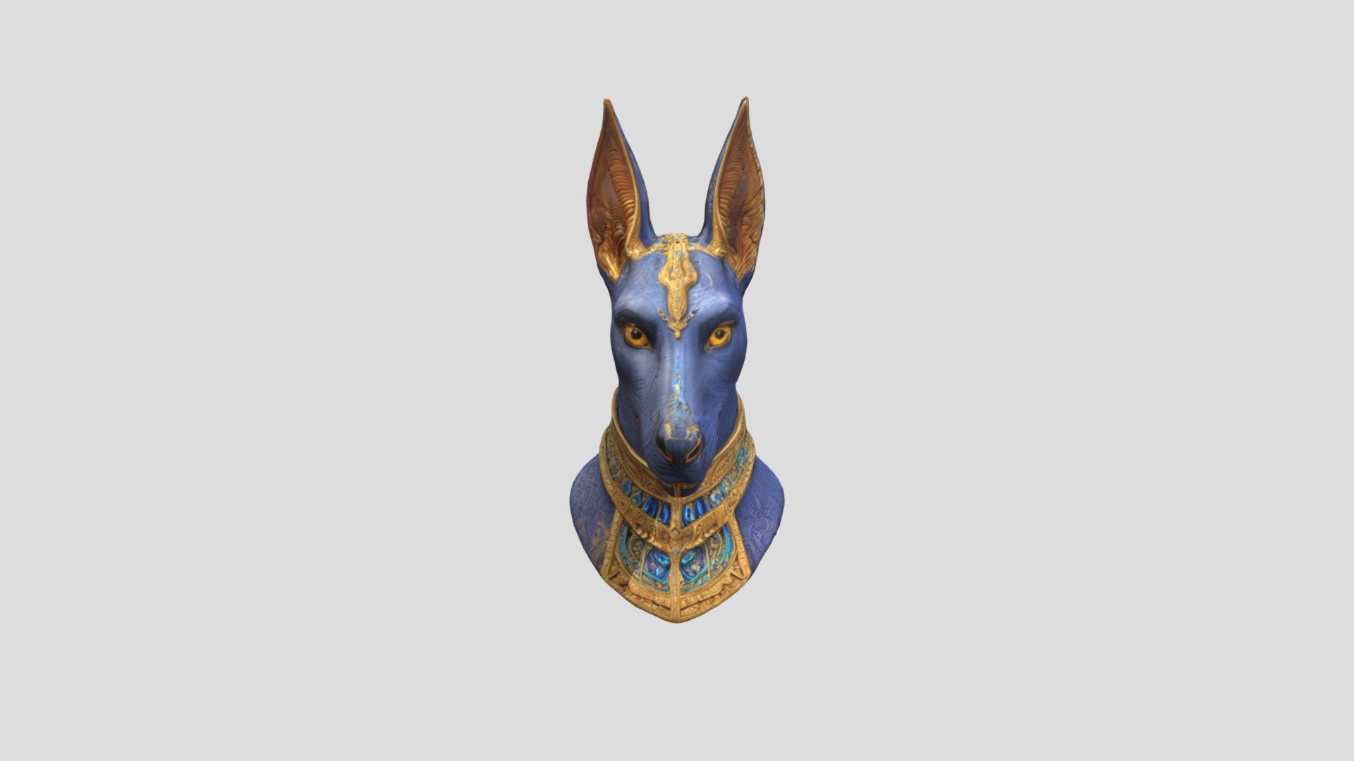 Anubis Head - Egyptian God of the Afterlife - Buy Royalty Free 3D model by arrowdigiihub ...