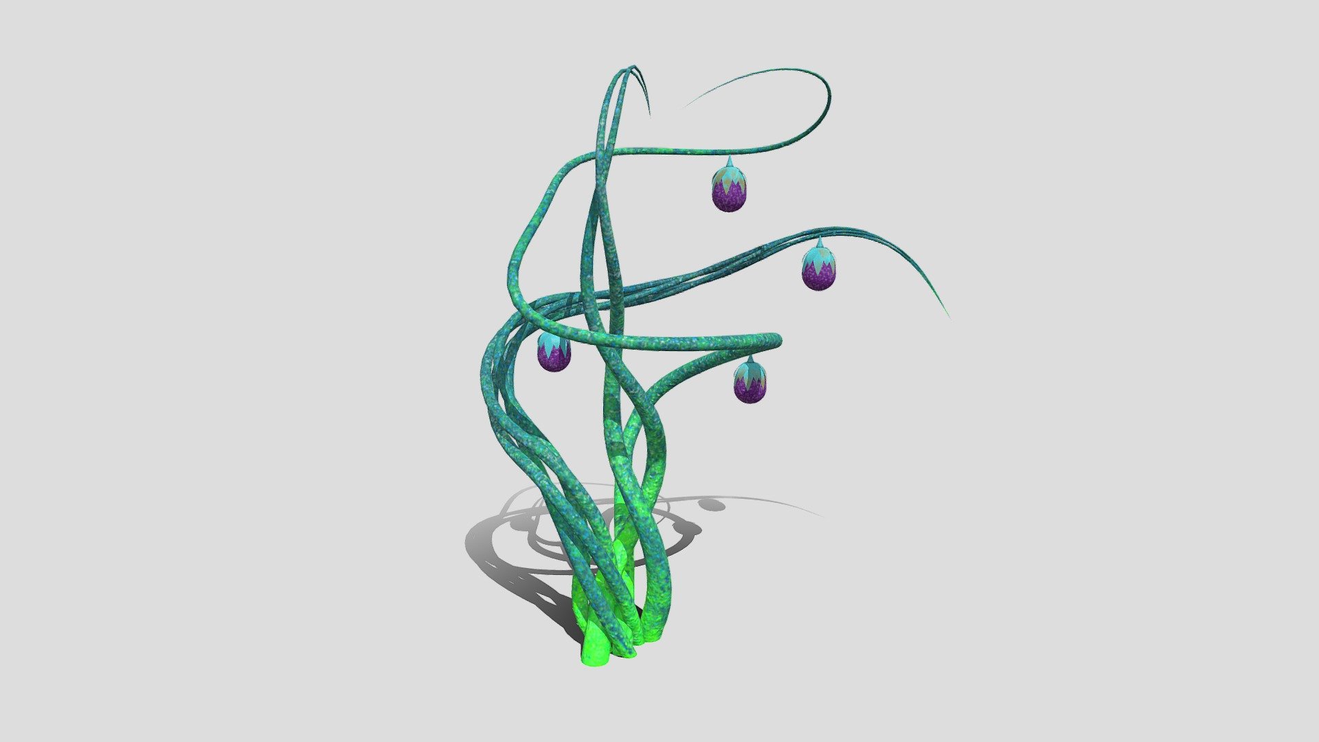 Alien Plant - 3D model by lewis_drummerr (@lewis_spalato) [dc1bf21 ...