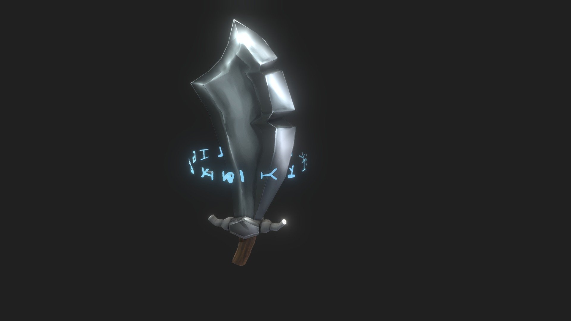 Low Poly, Stylised Sword - 3D model by benmitchell (@DarkHydra11 ...