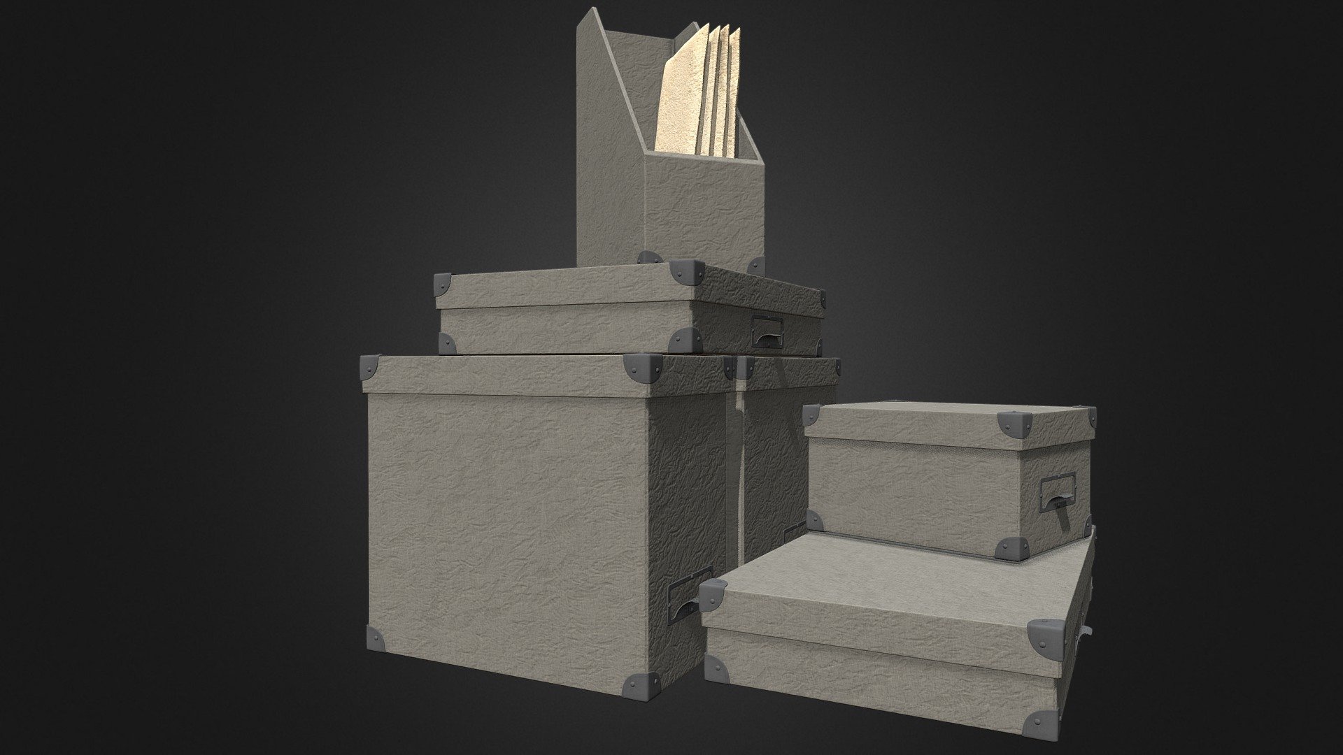 Grey Boxes - Buy Royalty Free 3D model by cgaxis [dc1d6cd] - Sketchfab ...