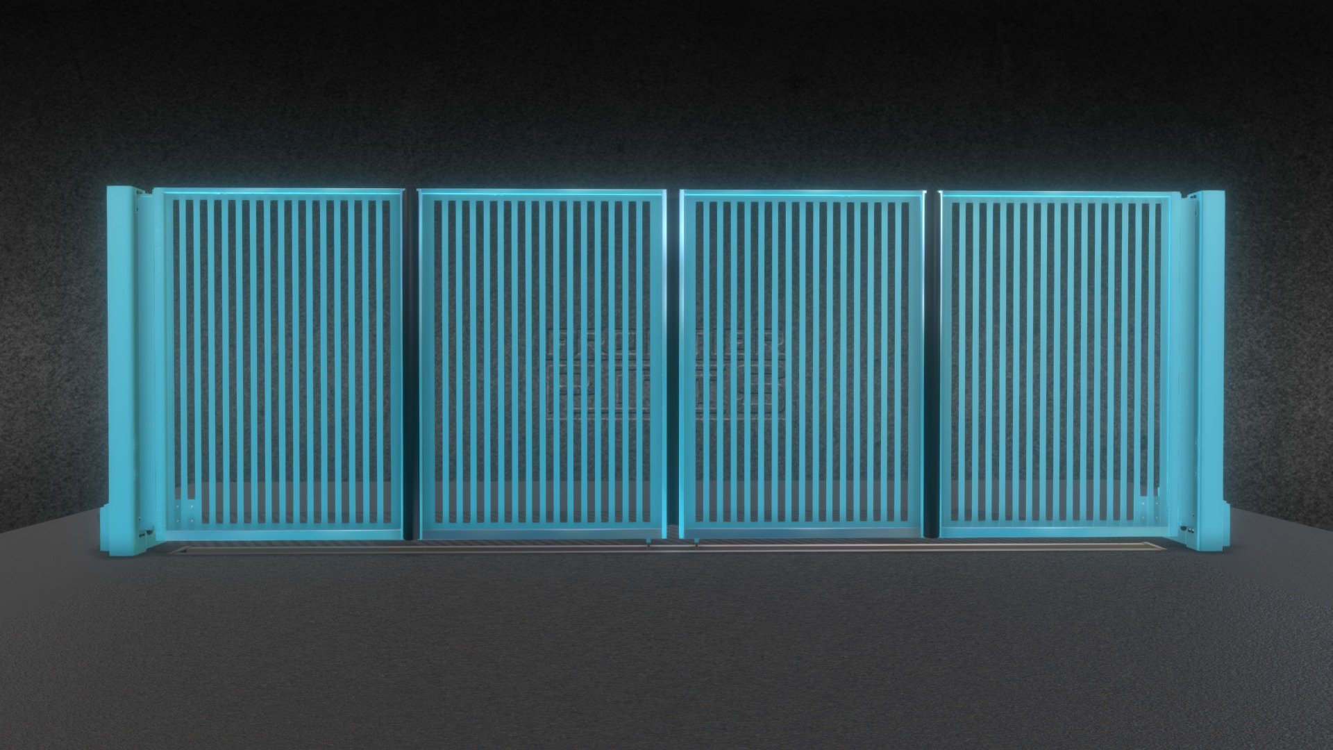 Double leaf LPS 1175 Platinum Bi-folding Gate - 3D model by Frontier ...