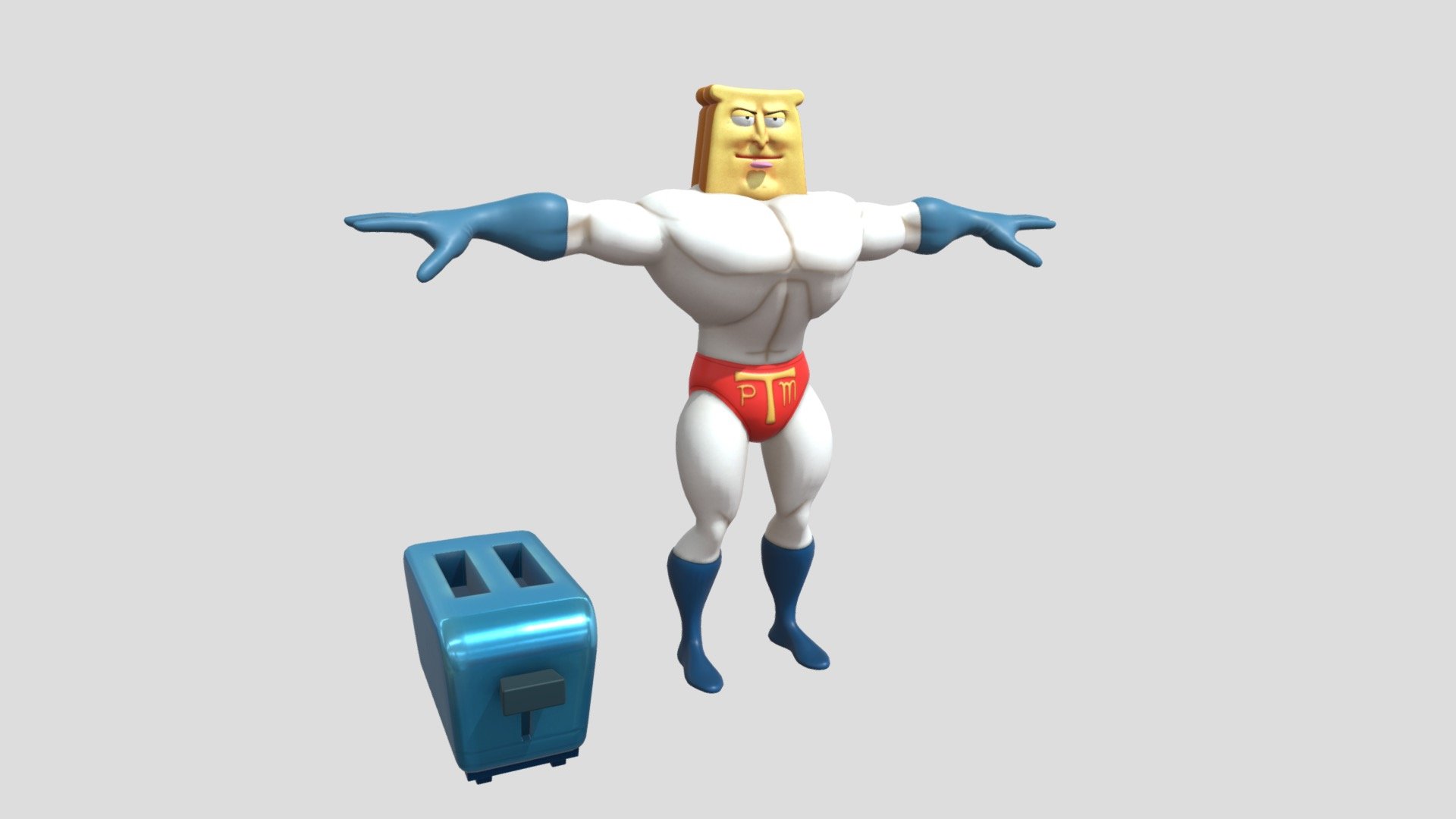 Nickelodeon Kart Racers 3 Powerful Toast man - Download Free 3D model ...