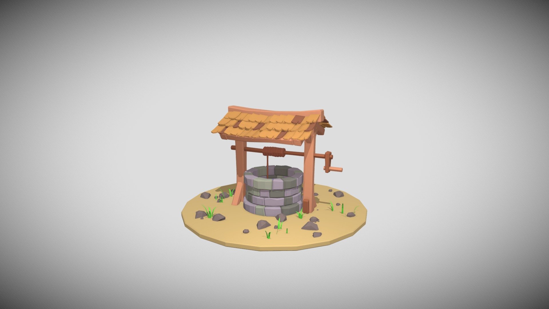 Stylized Water Well - 3D model by DeSantArt [dc20255] - Sketchfab
