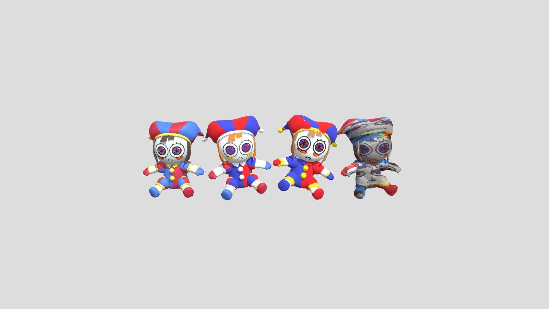 4 plushie pomnis - 3D model by jackvlk4 [dc20b74] - Sketchfab