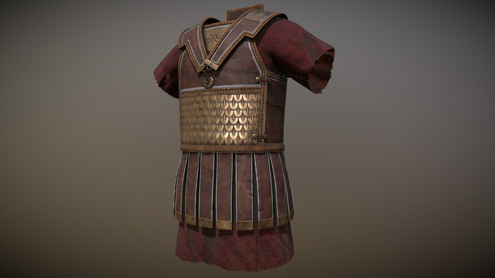 Linothorax (Leather/FrontScales) - 3D model by Garrettich [dc2205f ...