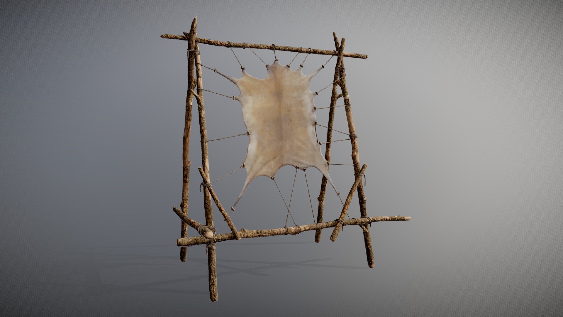 Hide Rack - 3D model by Karina (@KarynaTrychyk) [dc225a0] - Sketchfab