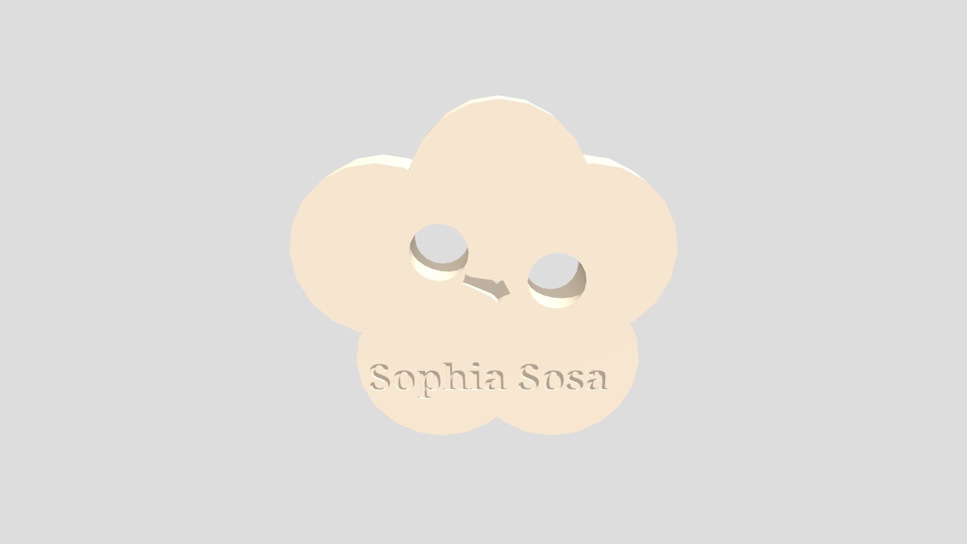 Flower Button - 3D model by Sophie Sosa (@SophieSosa) [dc25d52] - Sketchfab