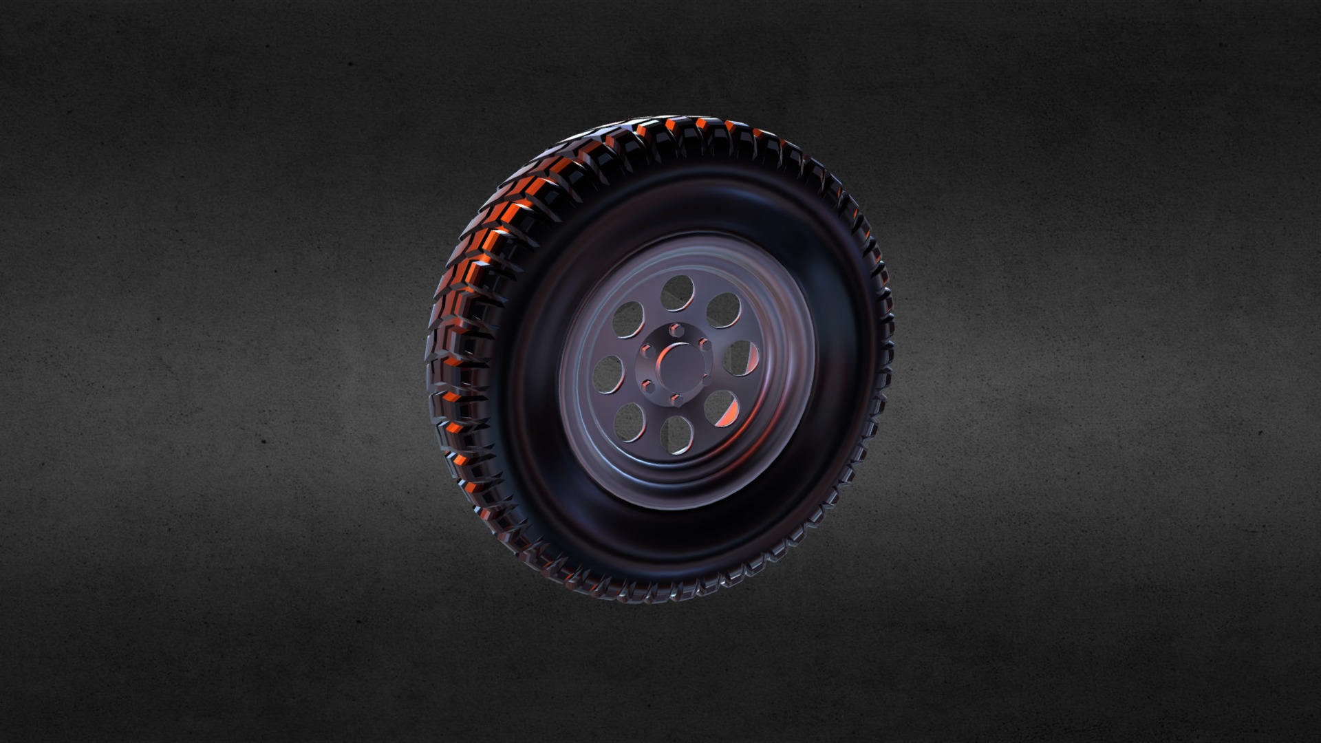 Off Road Wheel - Download Free 3D model by Mehmet Kerem Etes ...
