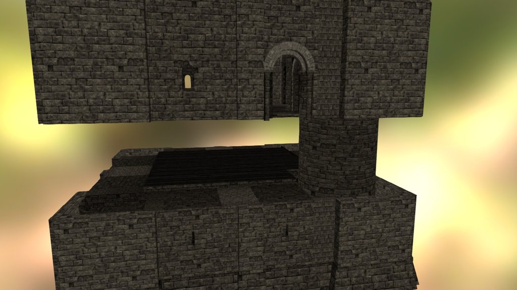 Norman Castle (ground and first floors) - 3D model by Nixel ...