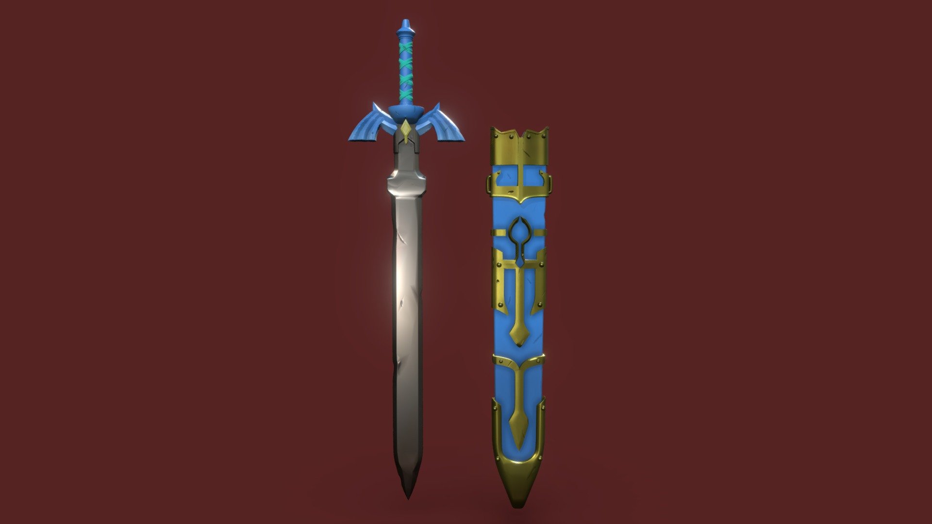 The Master Sword - Digital Sculpting - 3D model by Emma Leyers ...